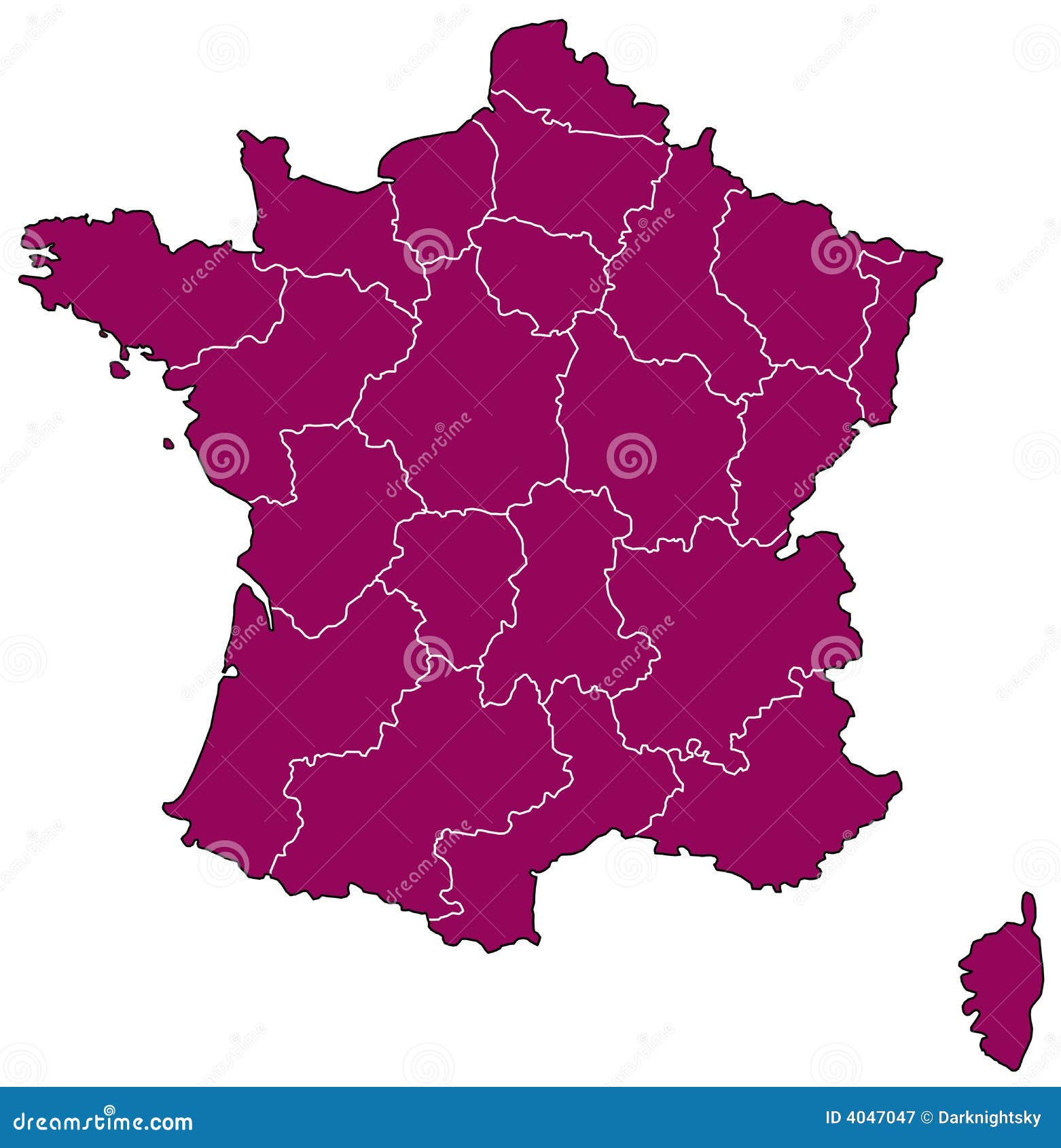 Map of France stock illustration. Illustration of nice - 4047047
