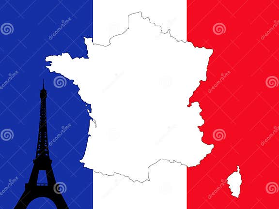 Map of France background stock vector. Illustration of romantic - 2828607