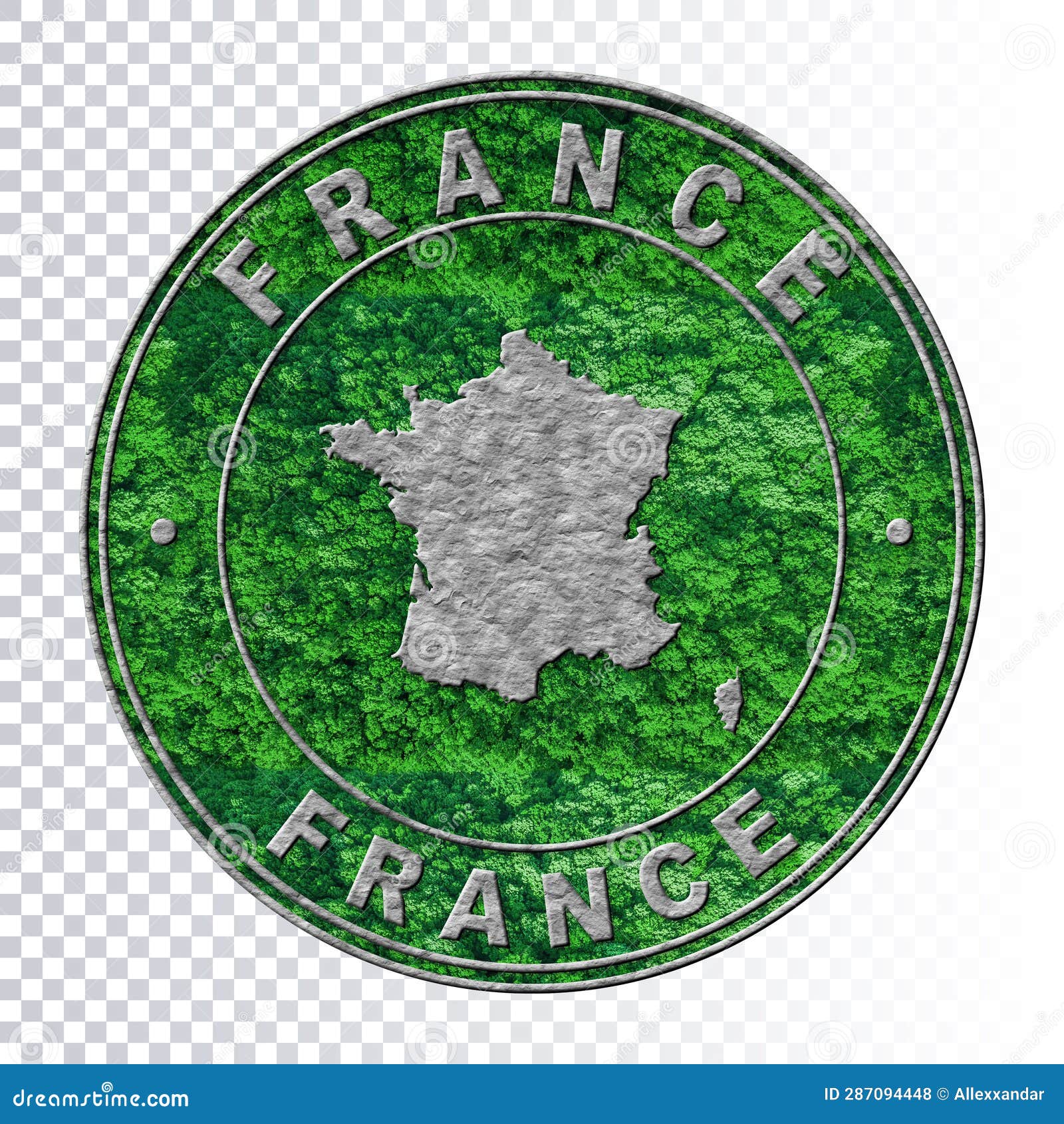 Map of France, Environment Concept, Co2 Emission Concept Stock ...