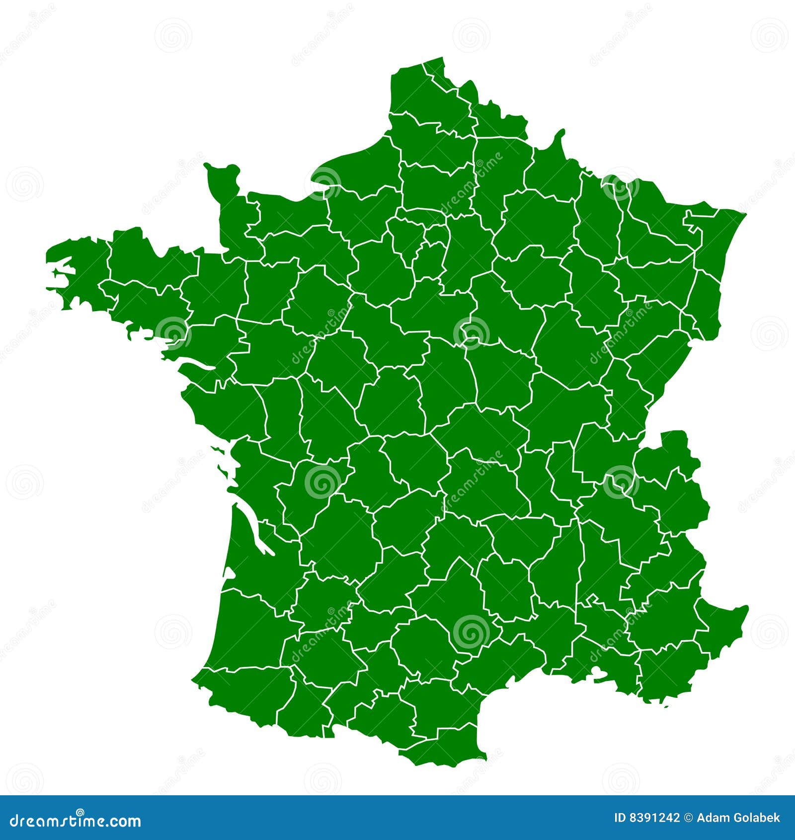 Map of France - Vector Illustration Stock Vector - Illustration of drop ...