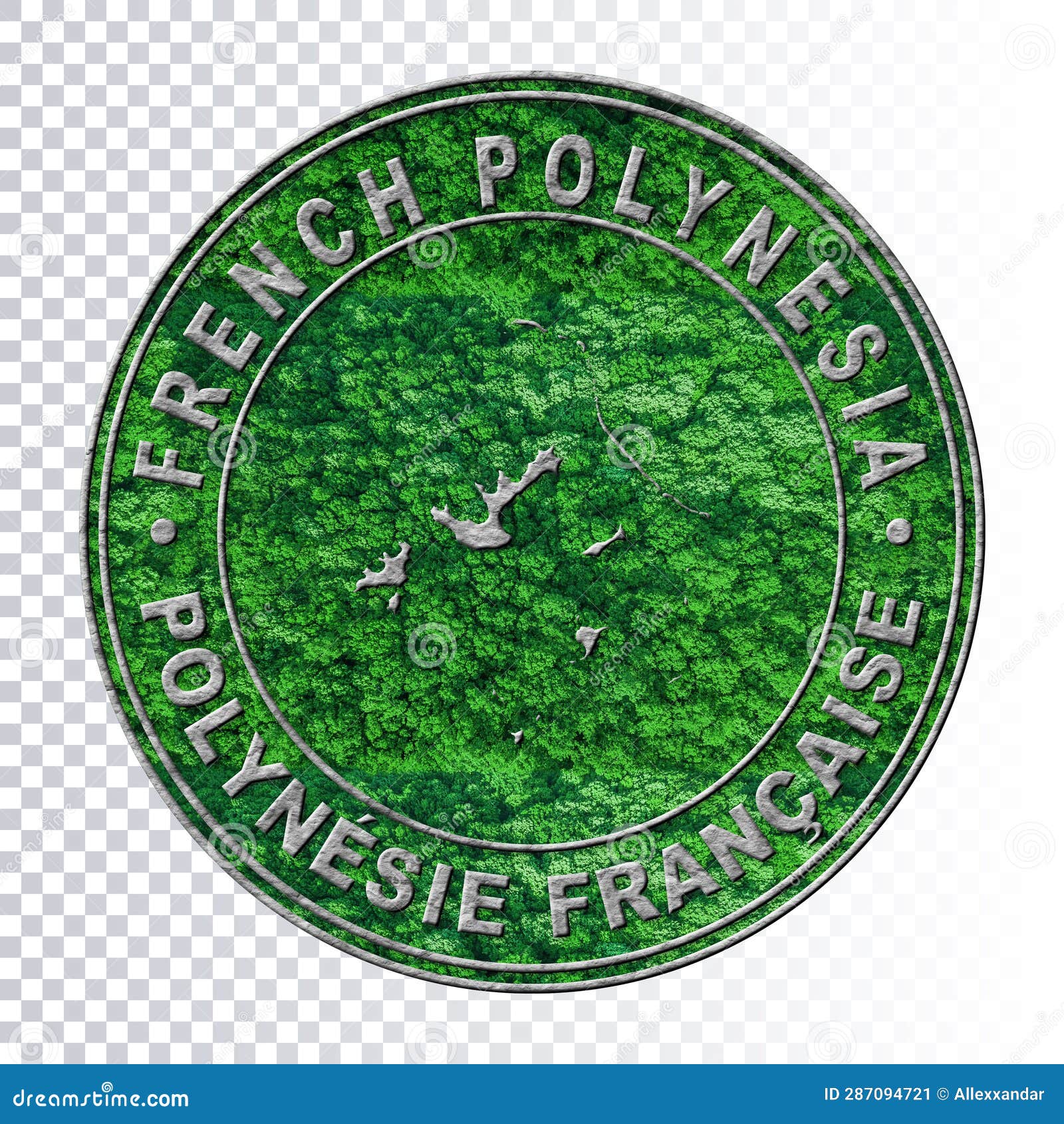 Map of French Polynesia, Environment Concept, Co2 Emission Concept ...
