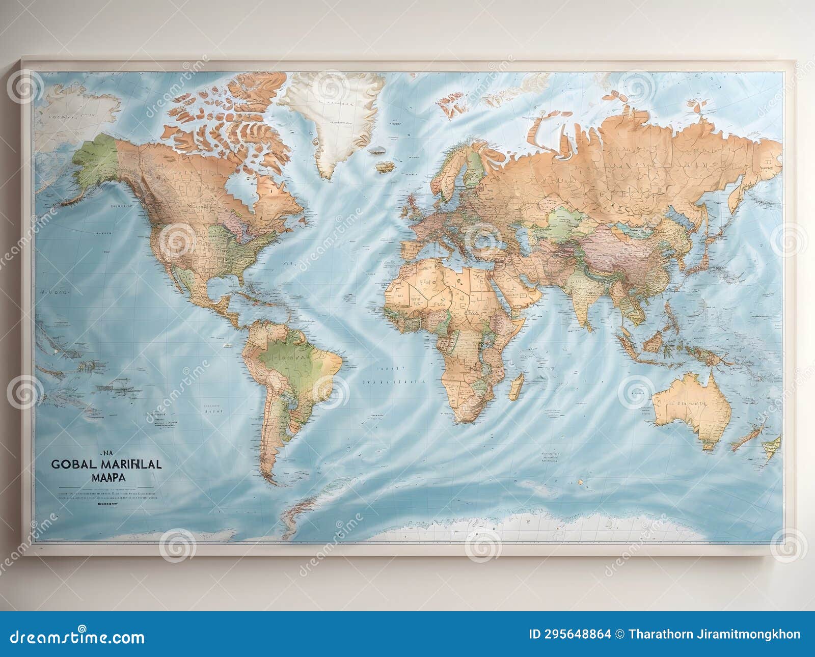 Global Political Map Of The World, Vector | CartoonDealer.com #18319788