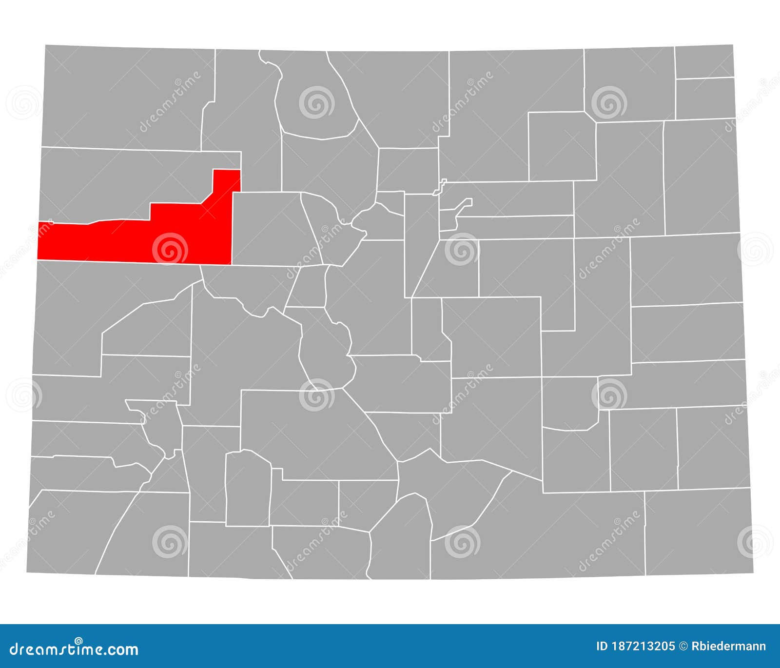Map of Garfield in Colorado Stock Vector - Illustration of contour ...