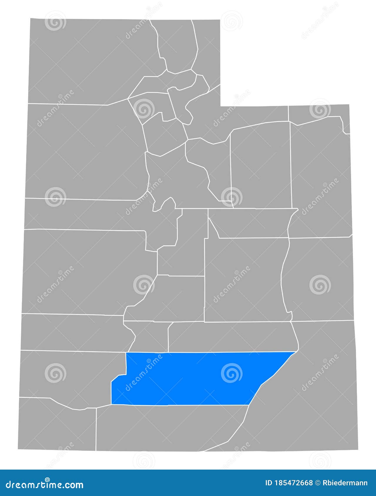 Map of Garfield in Utah stock vector. Illustration of utah - 185472668
