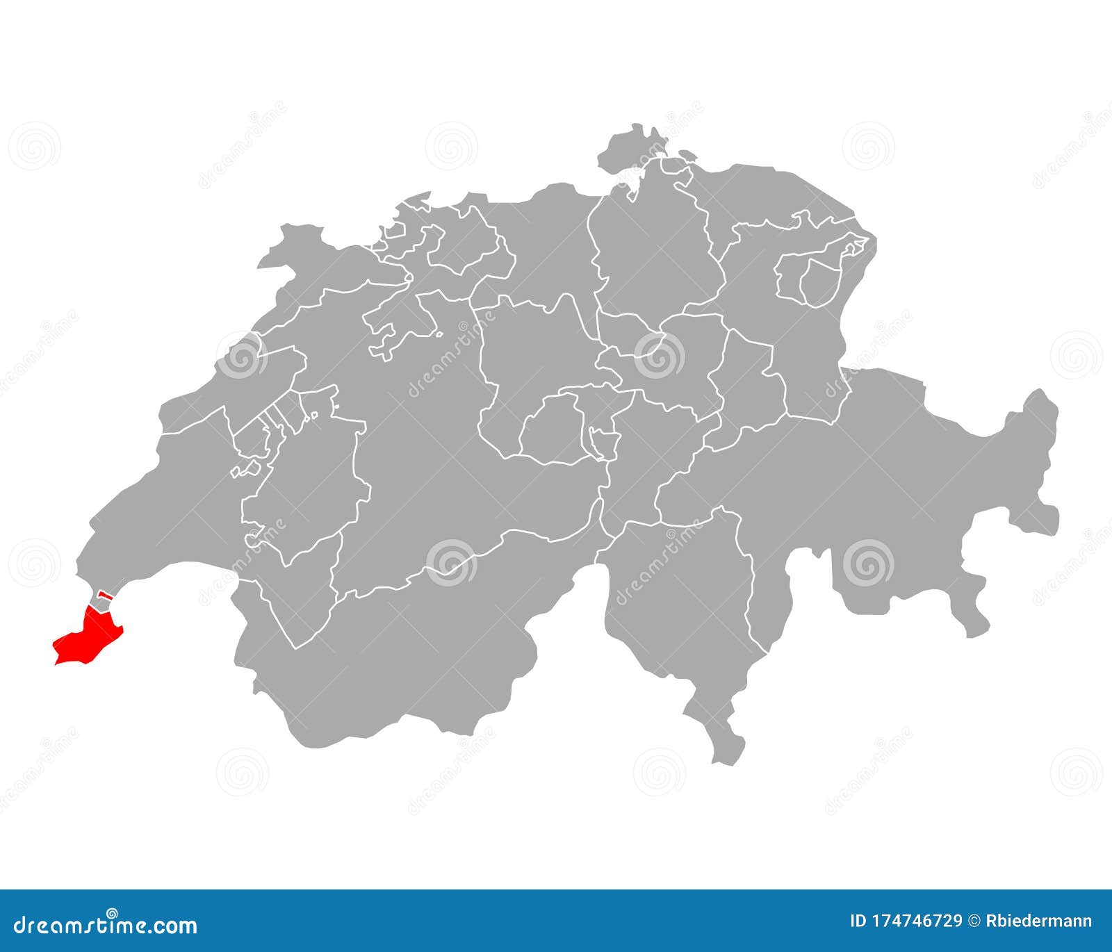 Map of Geneve in Switzerland Stock Vector - Illustration of region ... Map of Geneve in Switzerland Stock Vector - Illustration of region ...