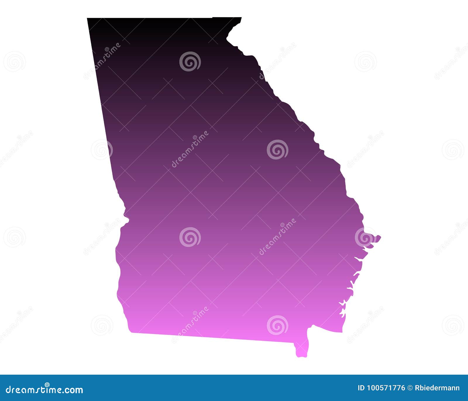 Map of Georgia stock vector. Illustration of contour - 100571776