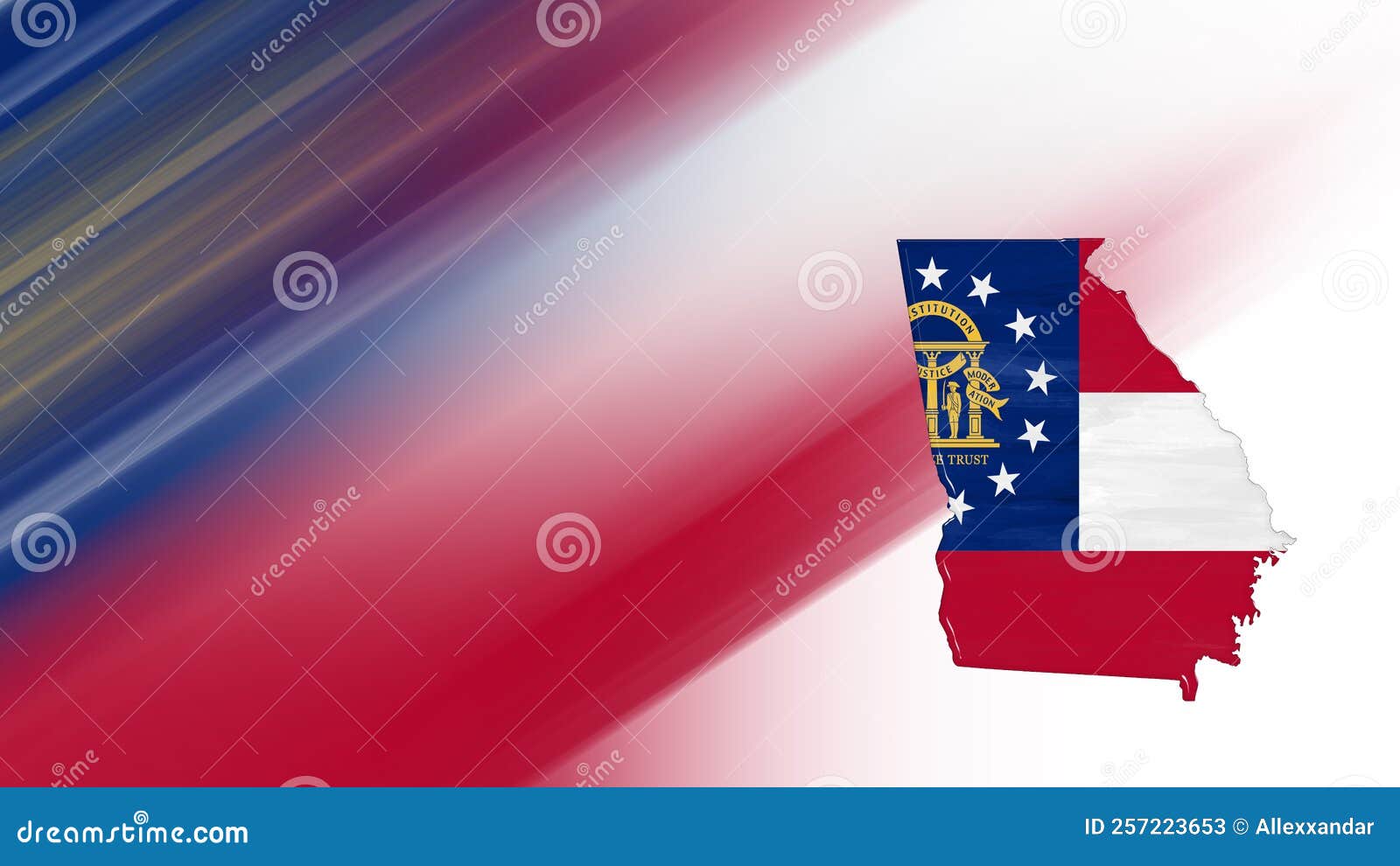 Map of Georgia, flag map stock illustration. Illustration of ...