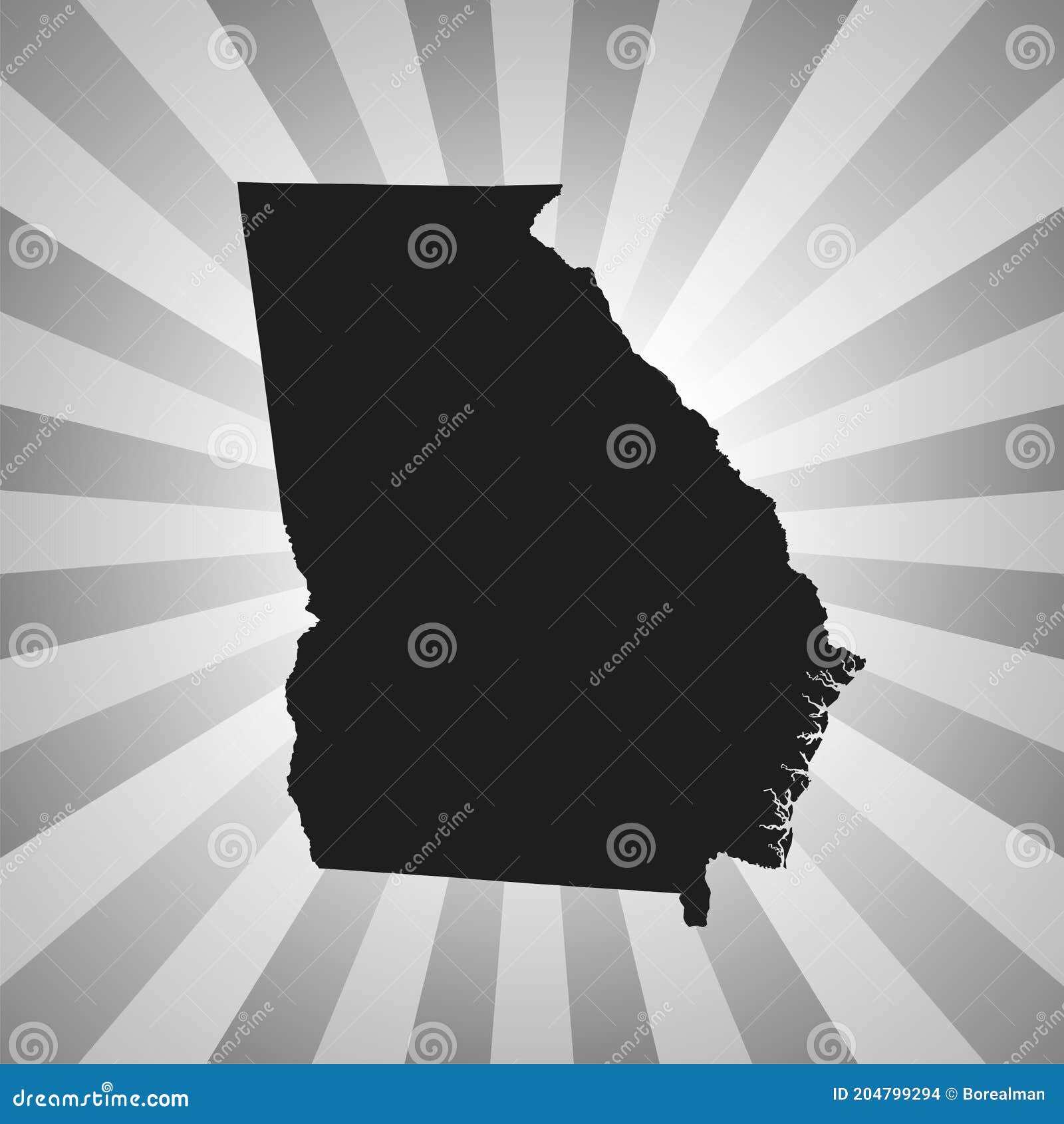 Map of the Georgia stock vector. Illustration of transport - 204799294