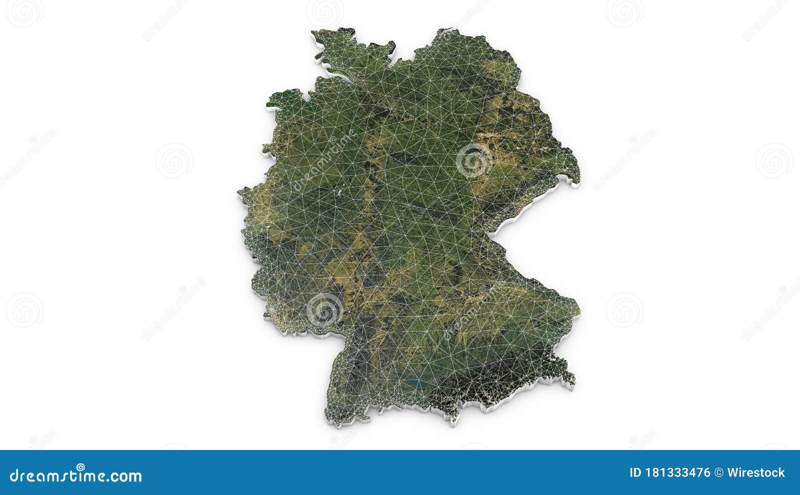 A Map - Germany - 3D-Illustration Digital Stock Photo - Image of flag ...
