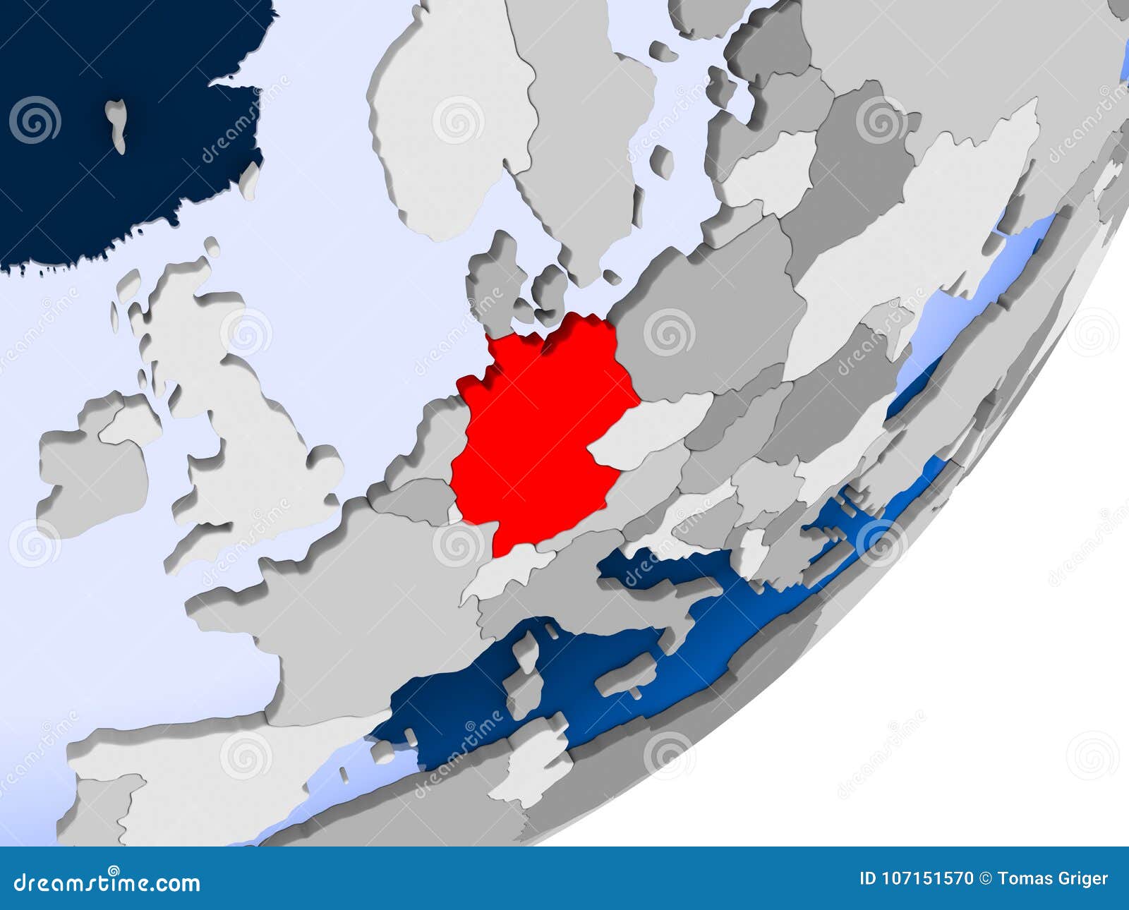 Map of Germany stock illustration. Illustration of concept - 107151570