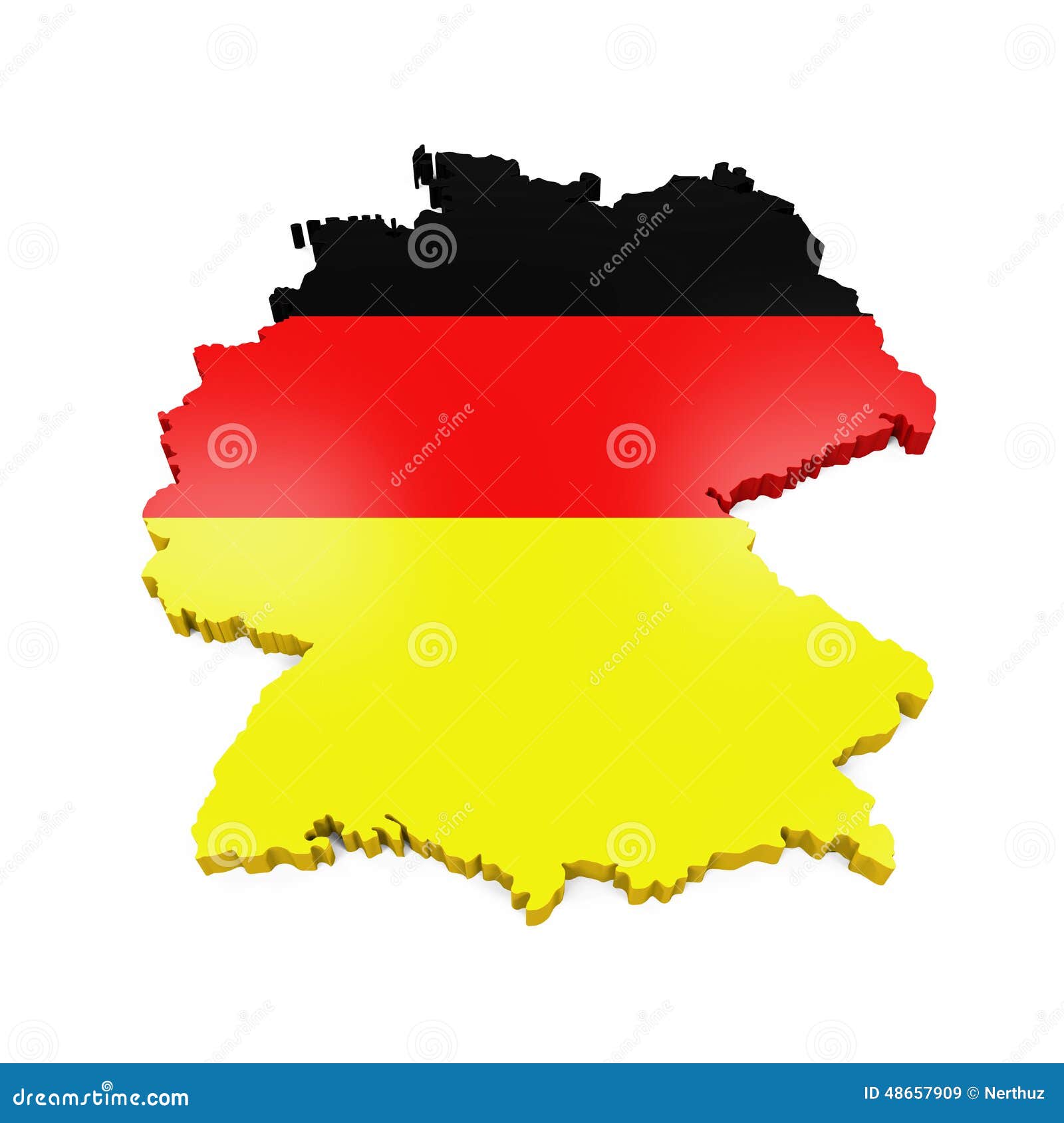 Map of Germany stock illustration. Illustration of germany - 48657909