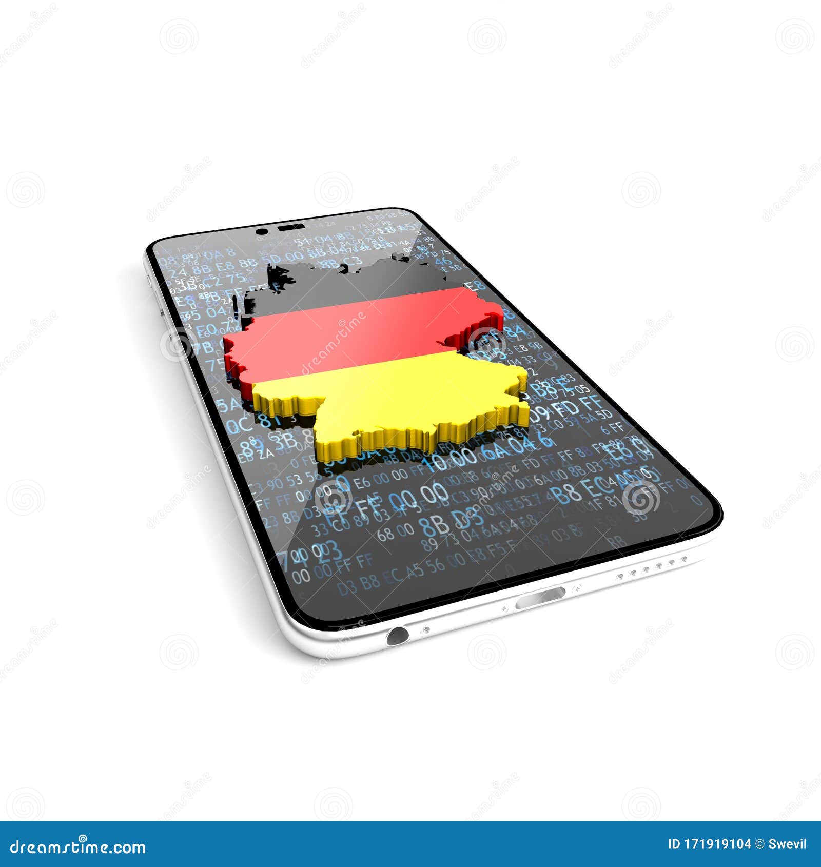 Map of Germany on the Phone. Guide To Germany. How To Get To Germany ...