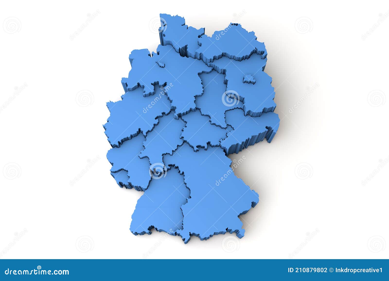Map Of Germany Showing Regions With Different Dialects Of The German ...