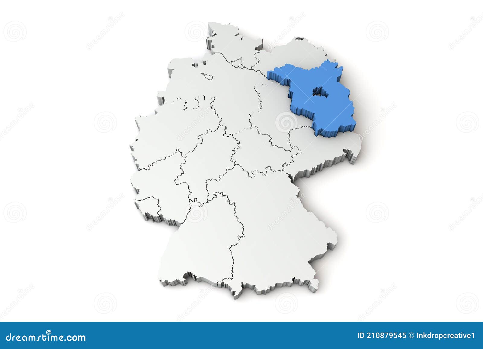 Map Of Germany Showing Regions With Different Dialects Of The German ...