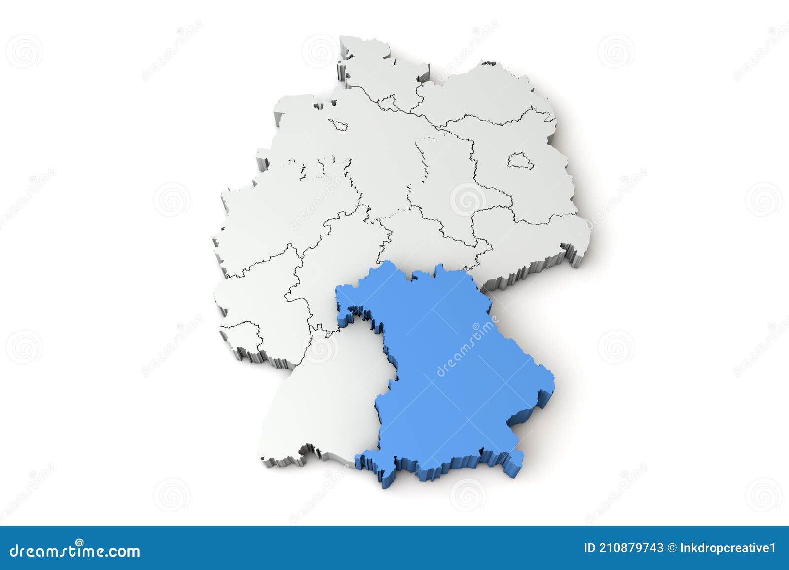 Map Of Germany Showing Regions With Different Dialects Of The German ...