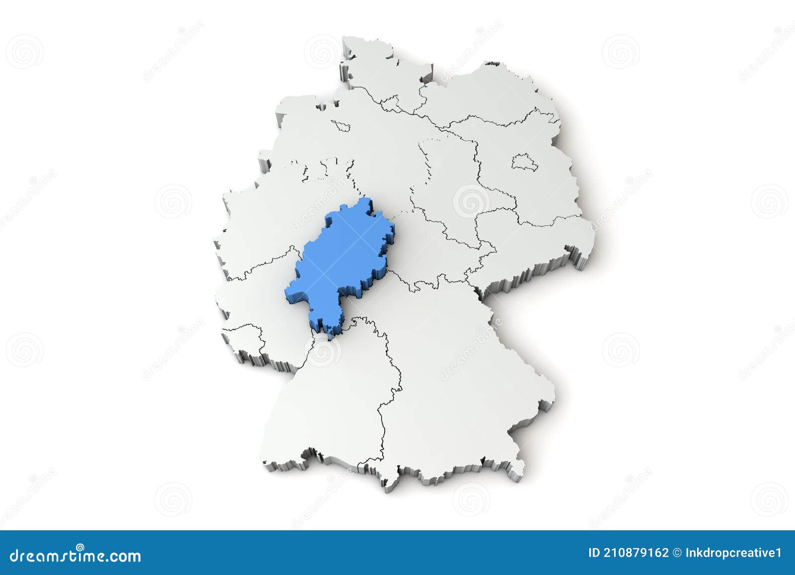 Map Of Germany Showing Regions With Different Dialects Of The German ...