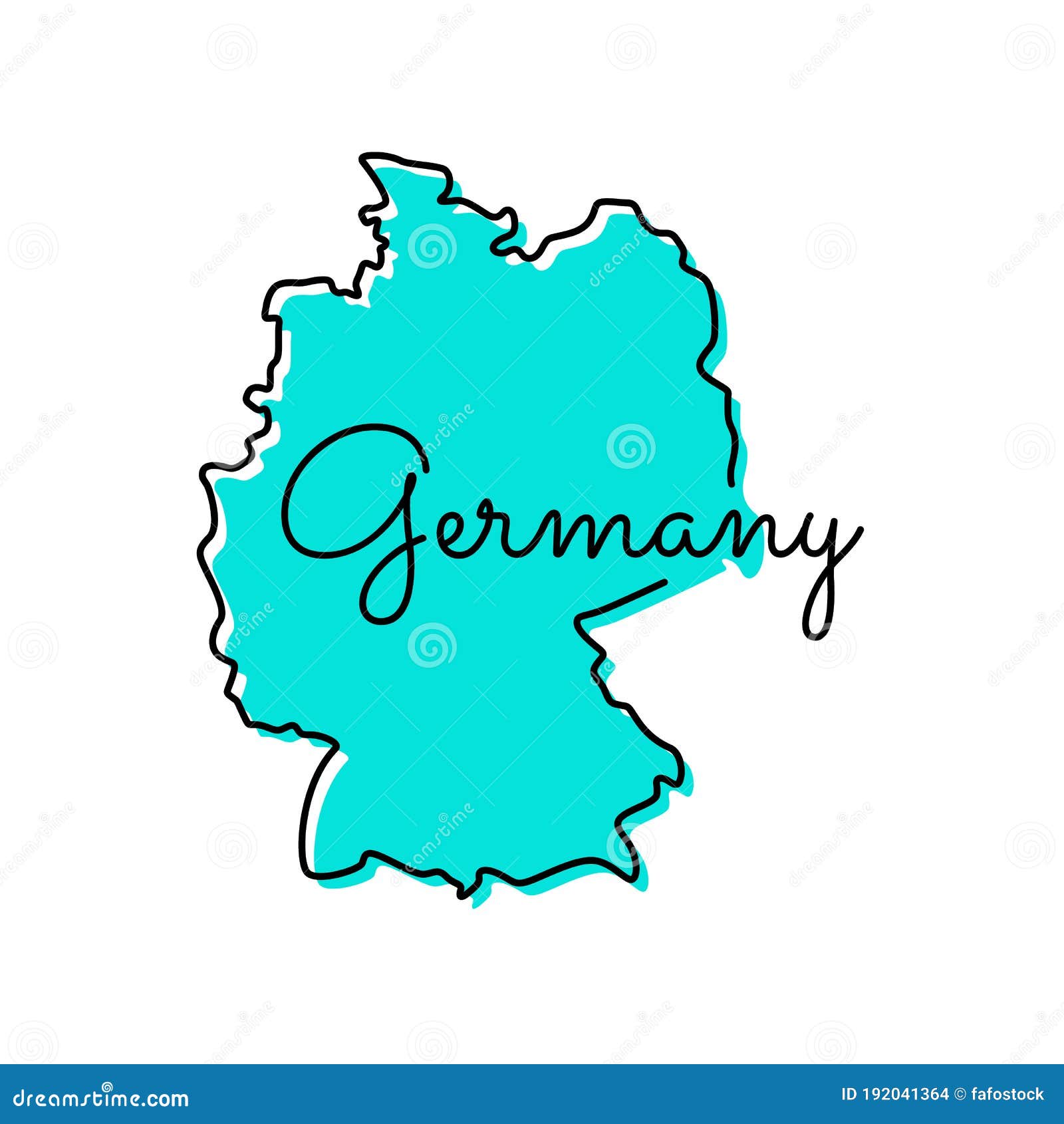 Map of Germany Vector Design Template. Stock Vector - Illustration of ...