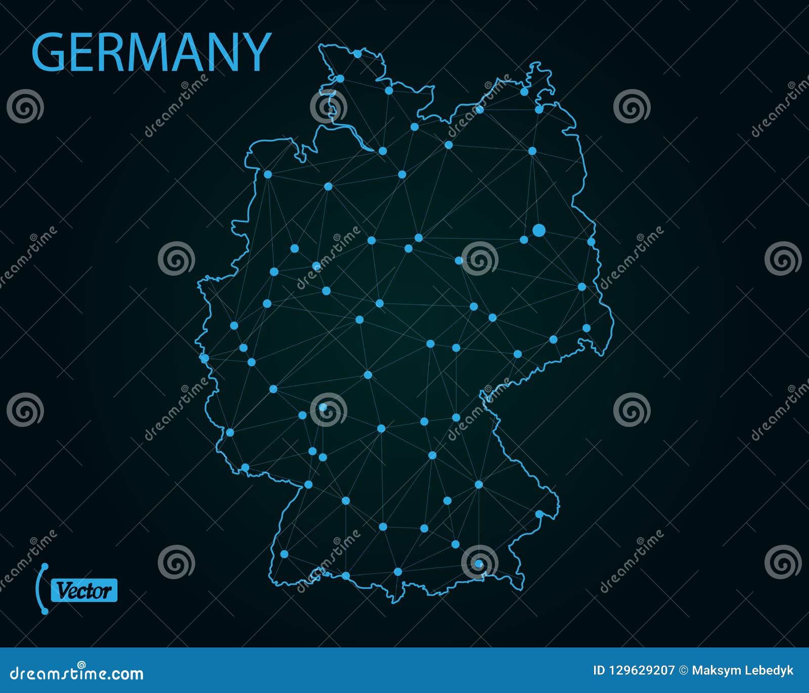Map of Germany. Vector Illustration. World Map Stock Illustration ...