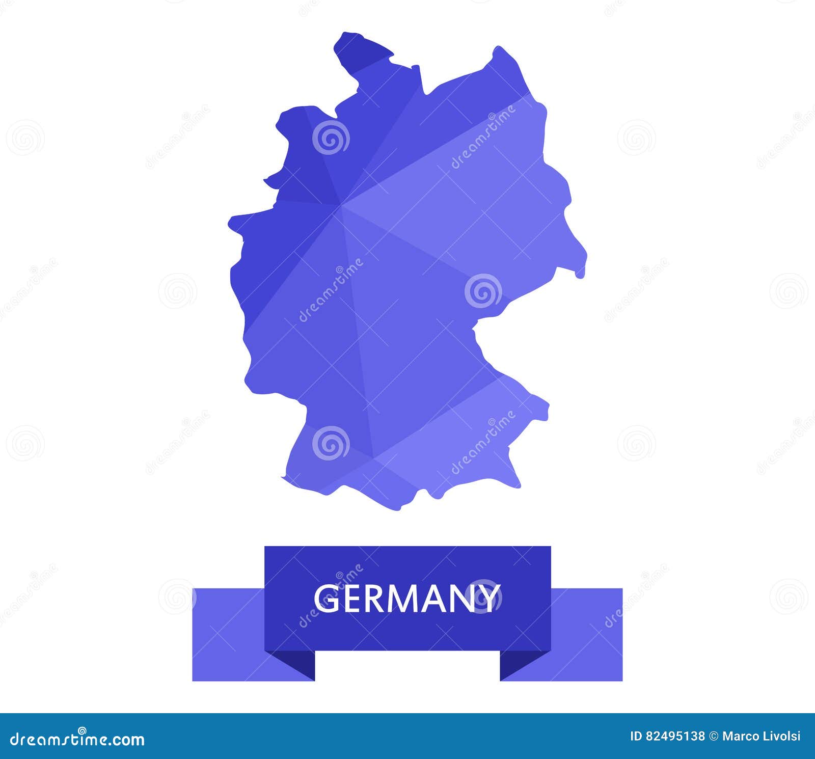 Map of germany stock illustration. Illustration of shape - 82495138