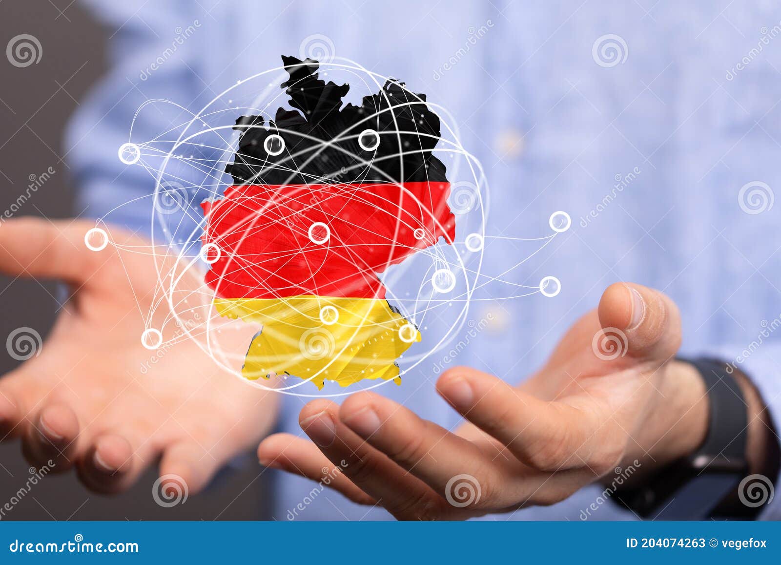 Map of Germany. Wire Frame 3D Mesh Stock Image - Image of blank, card ...