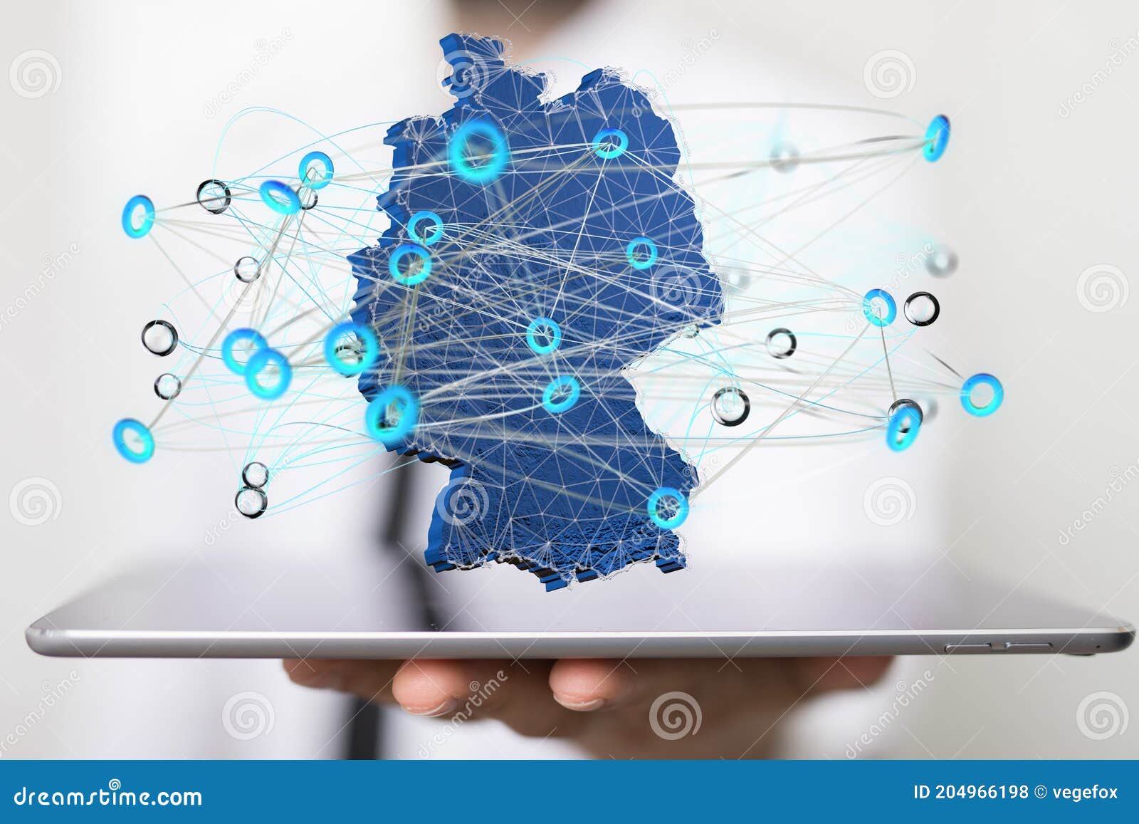 Map of Germany. Wire Frame 3D Mesh Stock Photo - Image of abstract ...