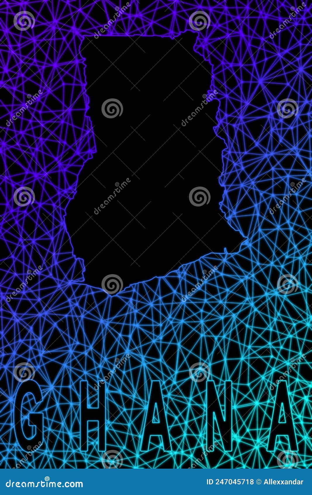 Ghana Line Travel Skyline Set. Ghana Outline City Vector Illustration ...