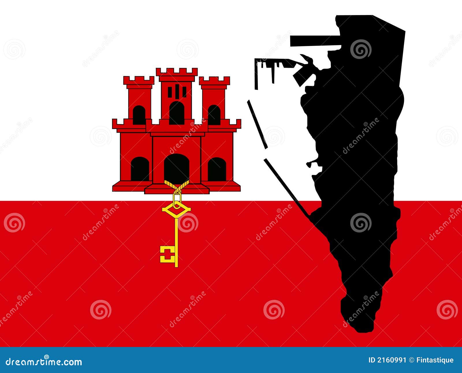 Map Of Gibraltar Cartoon Vector | CartoonDealer.com #2160991