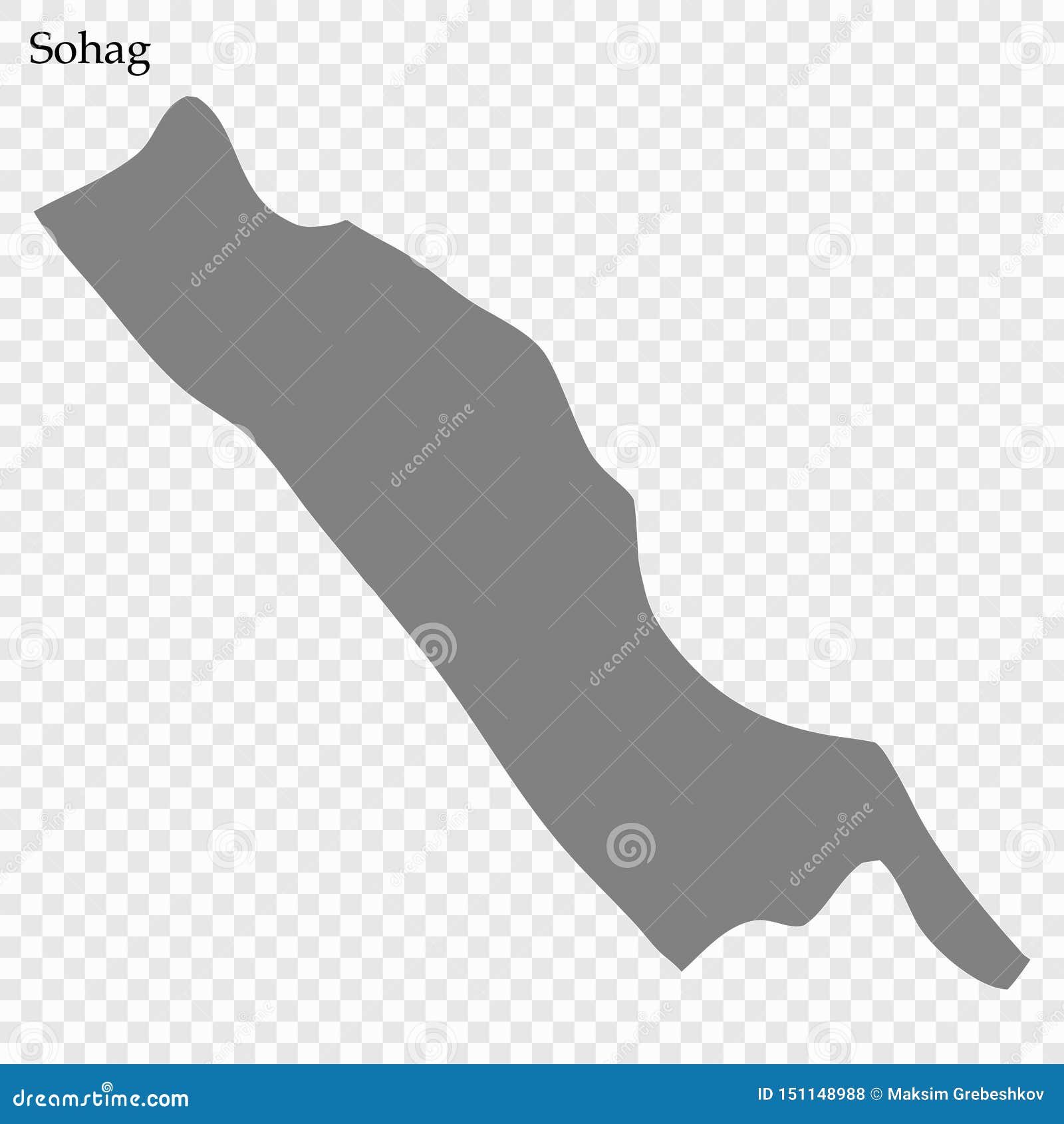Sohag Governorate Map Vector | CartoonDealer.com #137382833