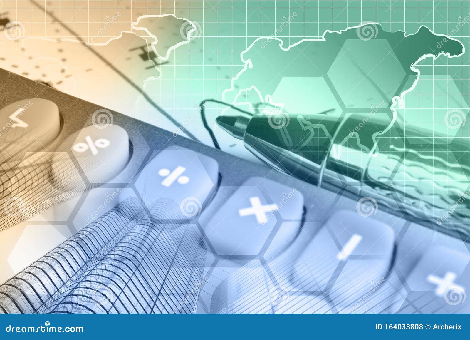 Map, graph and buildings stock photo. Image of business - 164033808