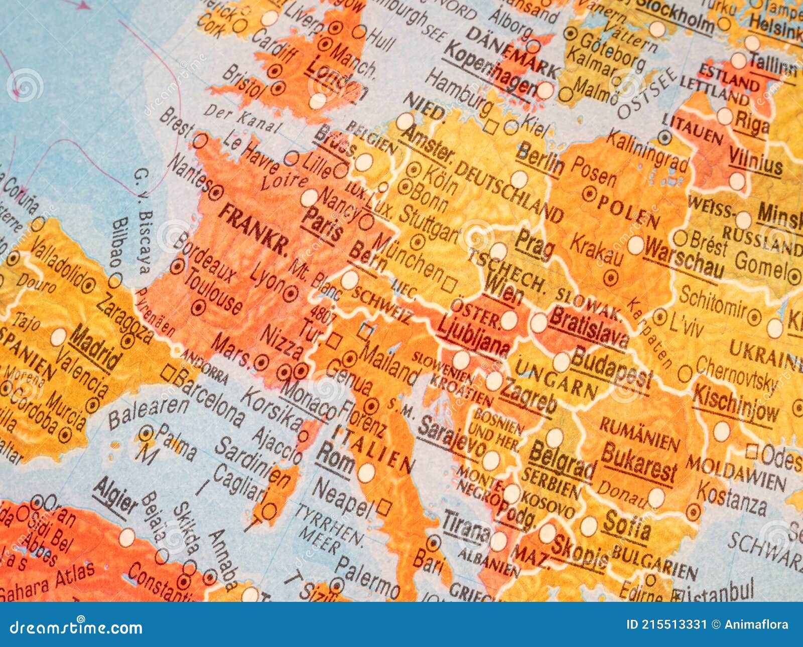 Map Graphic of Europe Isolated Stock Image - Image of continent ...