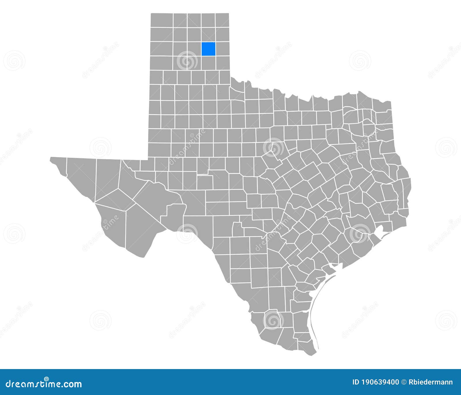 Map of Gray in Texas stock vector. Illustration of line - 190639400