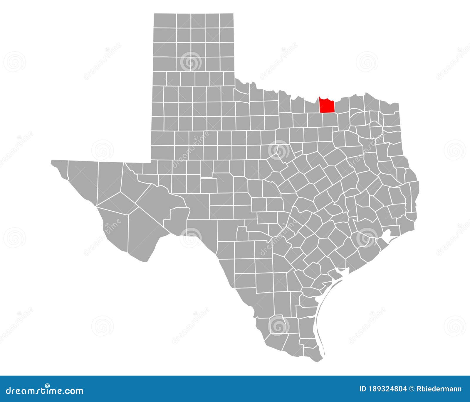 Map Of Grayson County In Texas Cartoon Vector | CartoonDealer.com ...