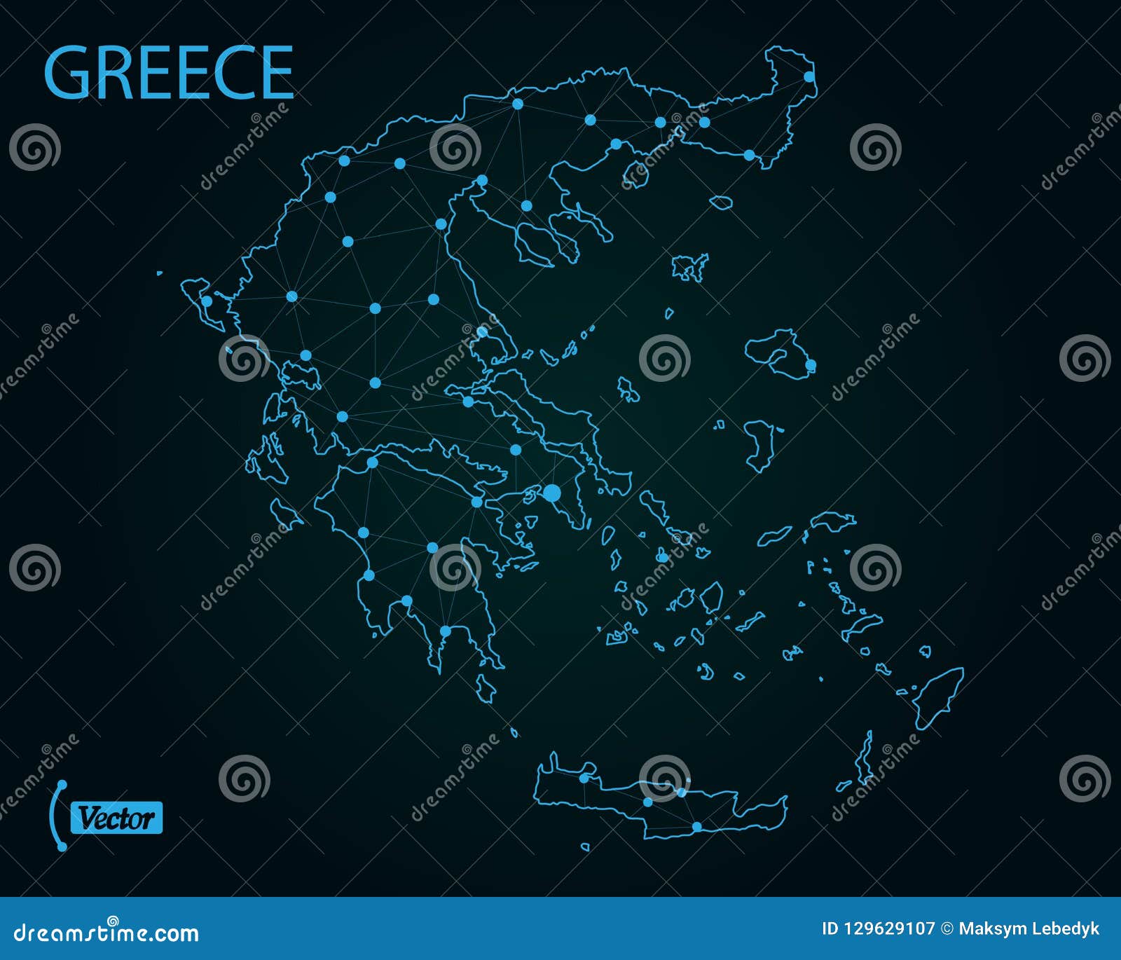 Map of Greece. Vector Illustration. World Map Stock Illustration ...