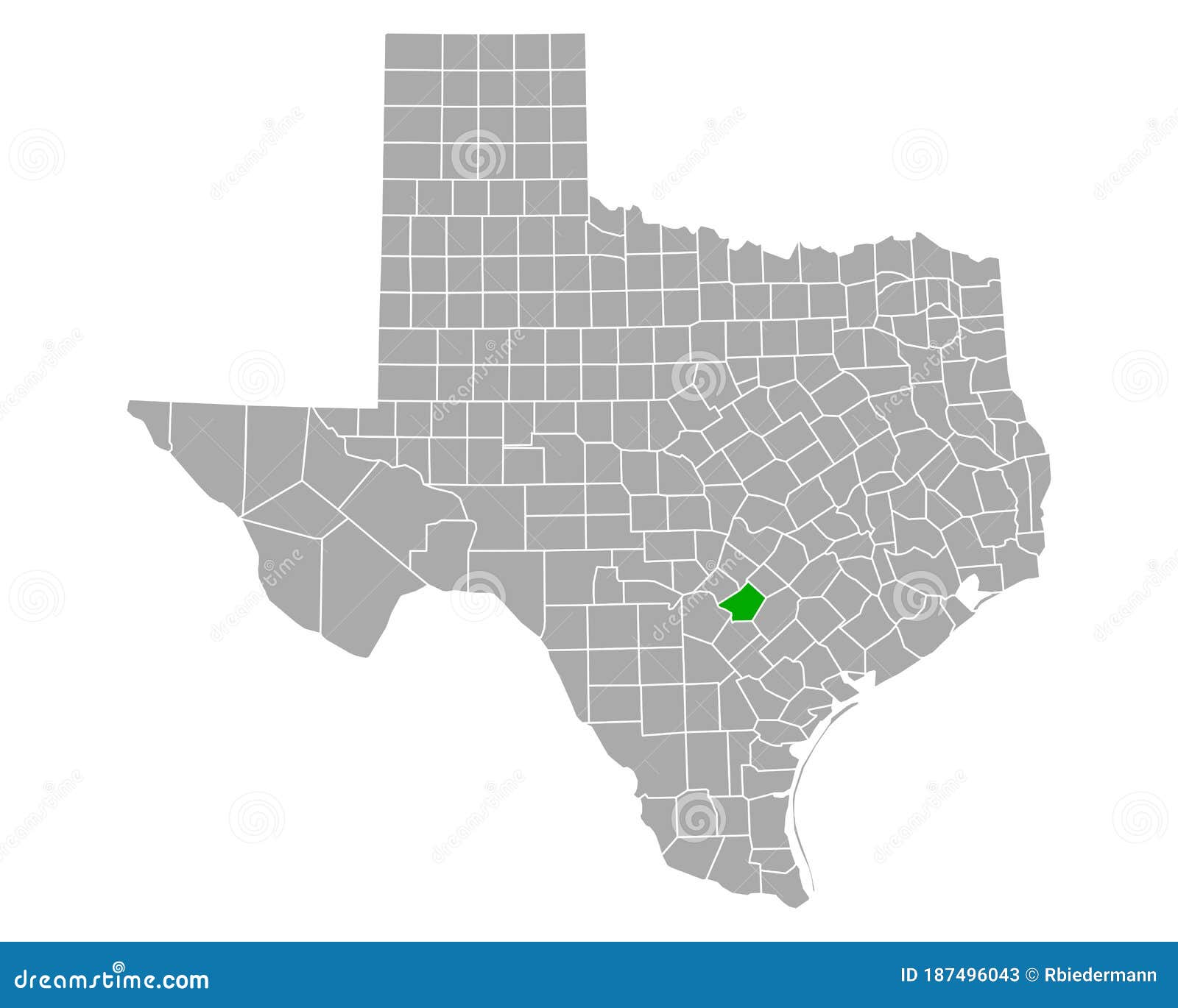 Map of Guadalupe in Texas stock vector. Illustration of guadalupe ...
