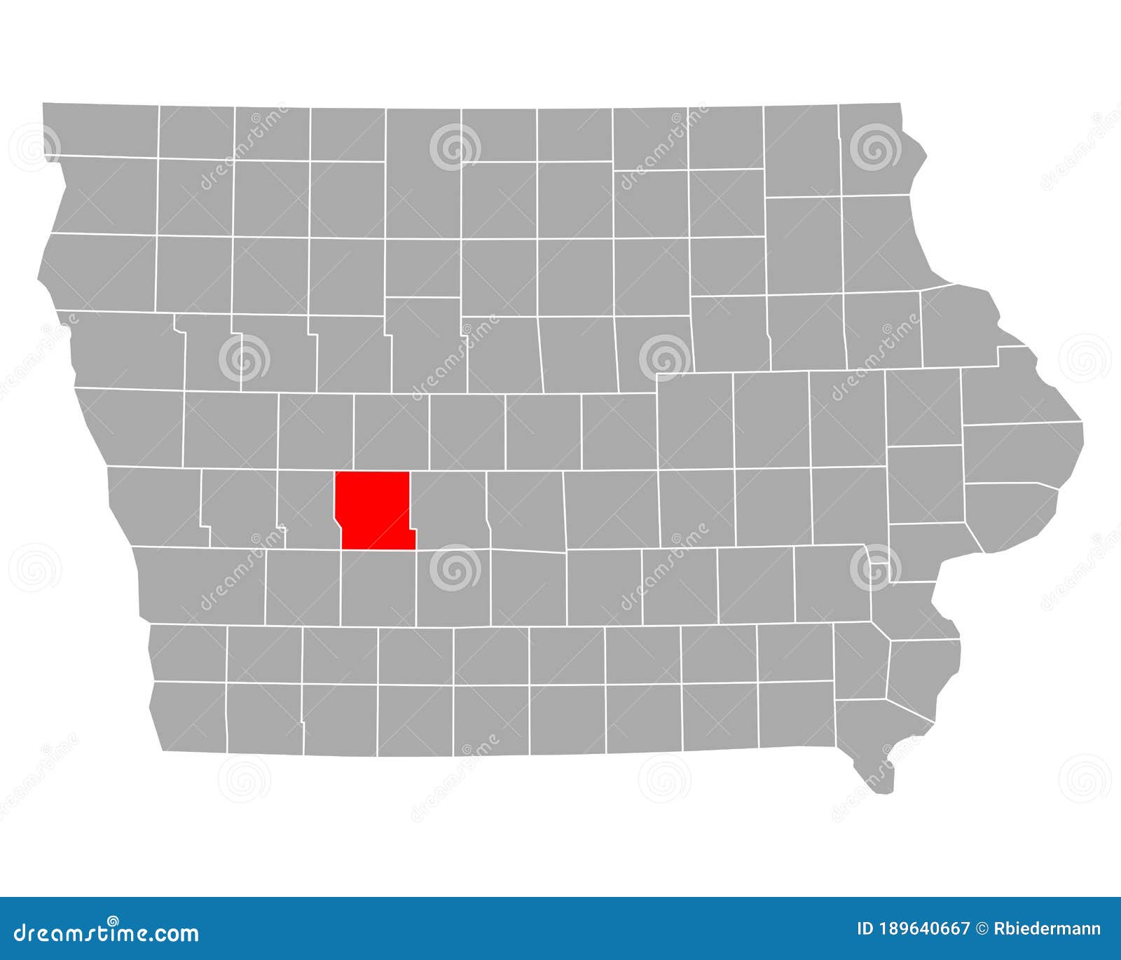 Map of Guthrie in Iowa stock vector. Illustration of line - 189640667