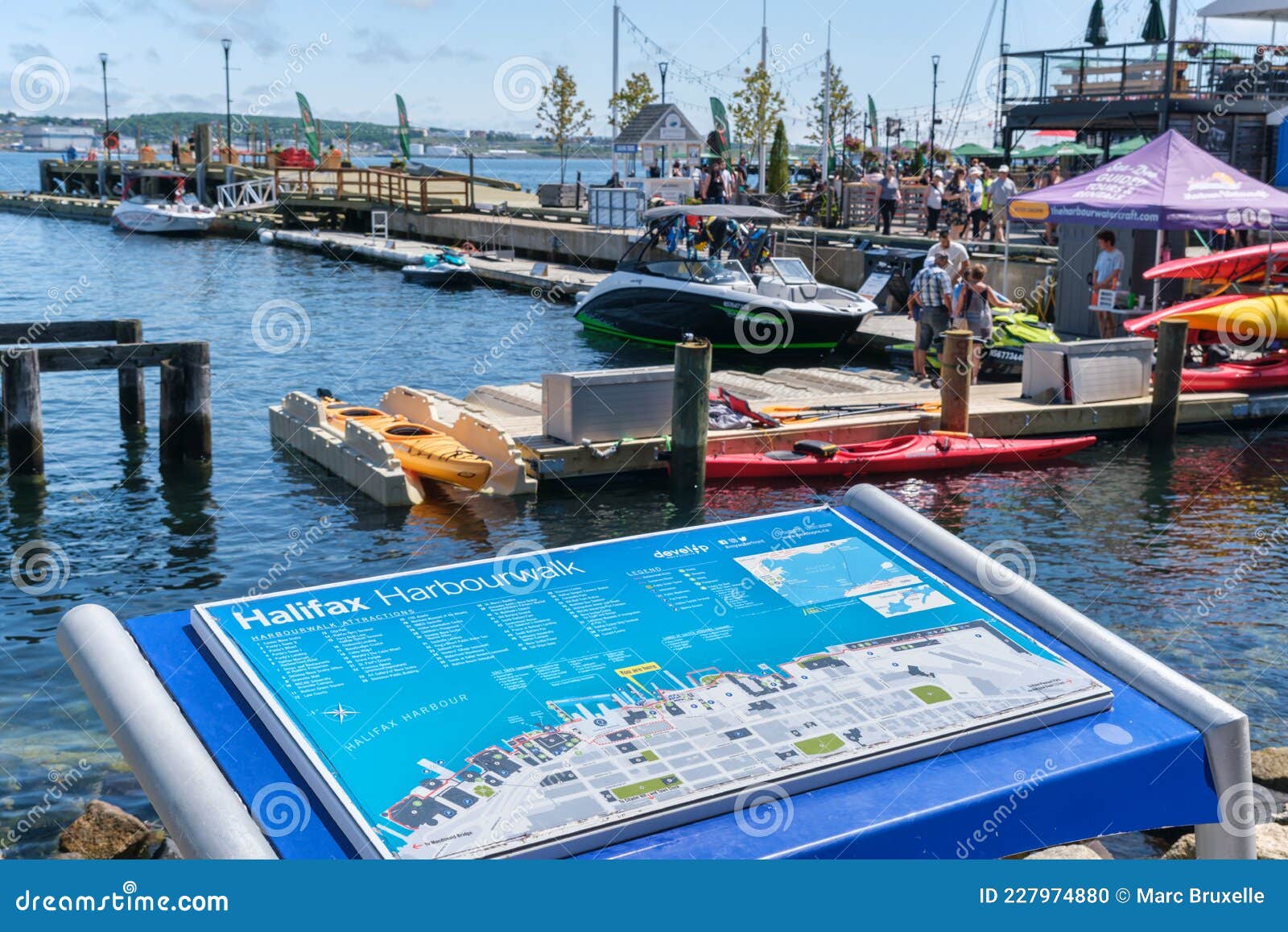Map of Halifax Harbourfront, Canada Editorial Image - Image of port ...