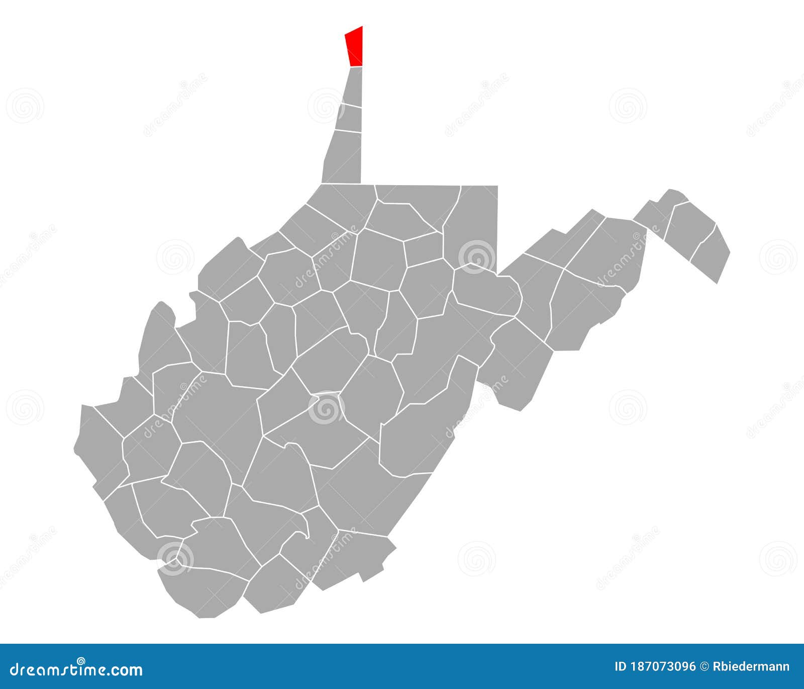 Map of Hancock in West Virginia Stock Vector - Illustration of location ...