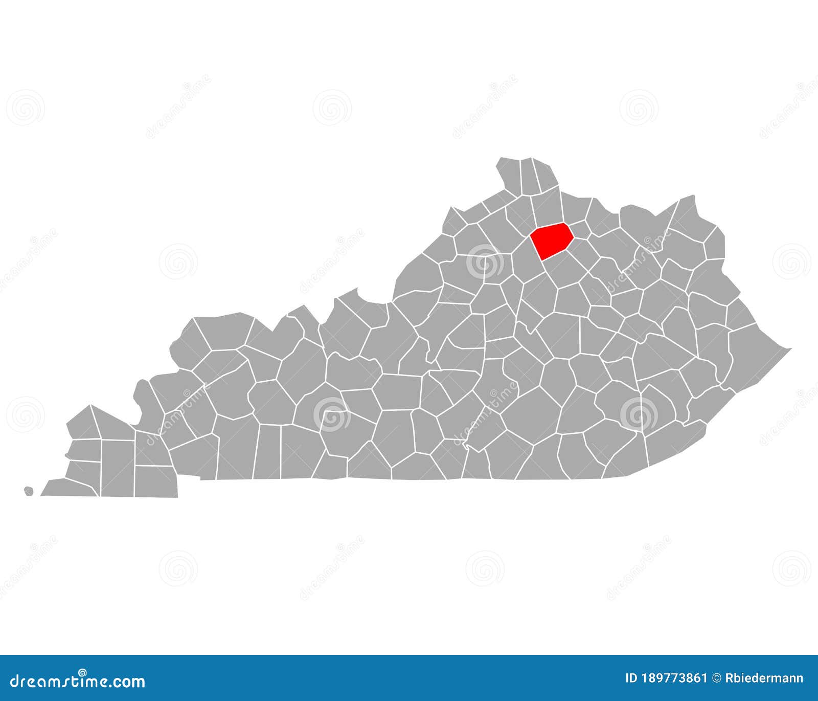 Map of Harrison in Kentucky Stock Vector - Illustration of travel ...