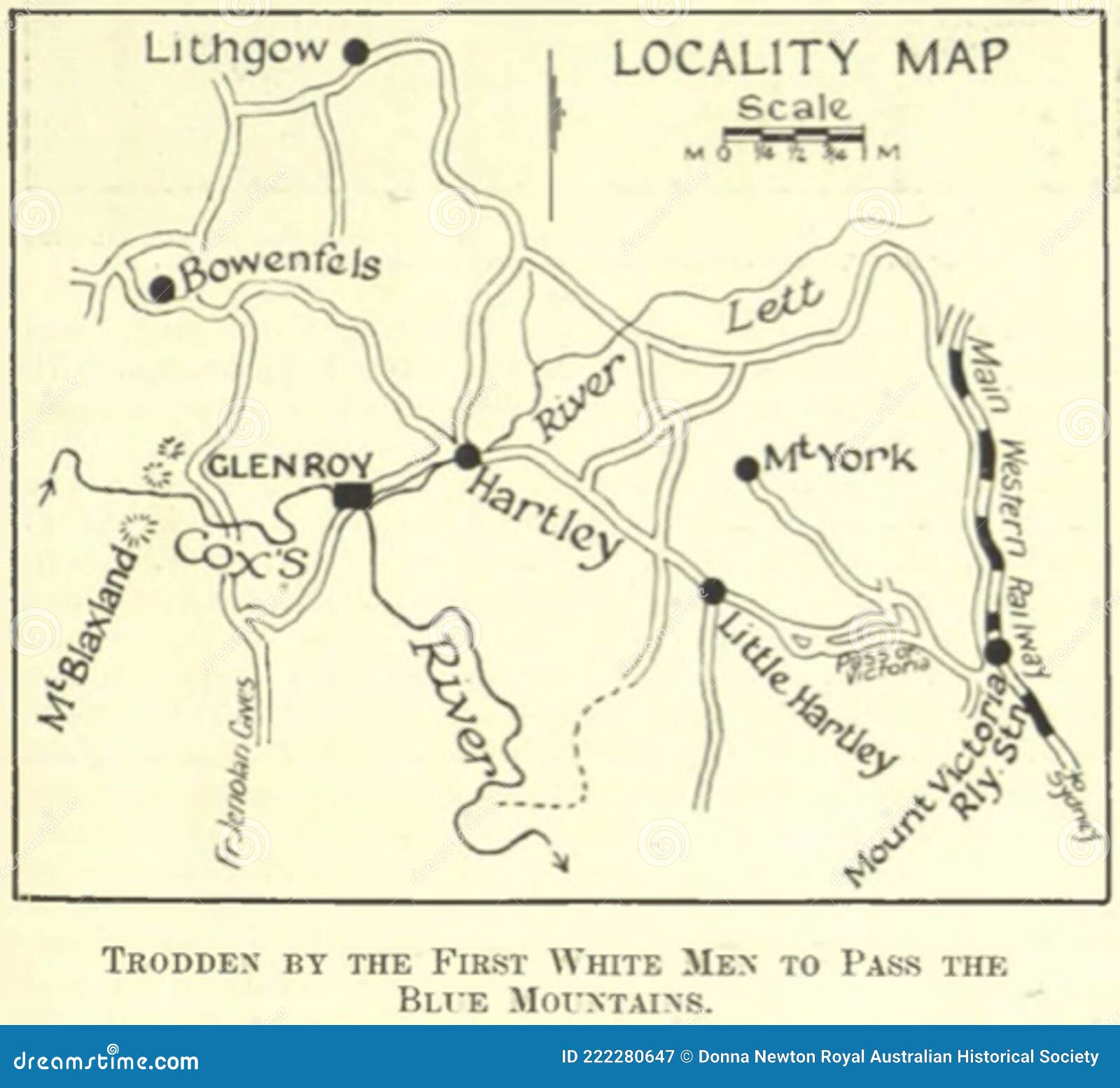 Map Of Hartley, Glenroy And Surrounds Picture. Image: 222280647