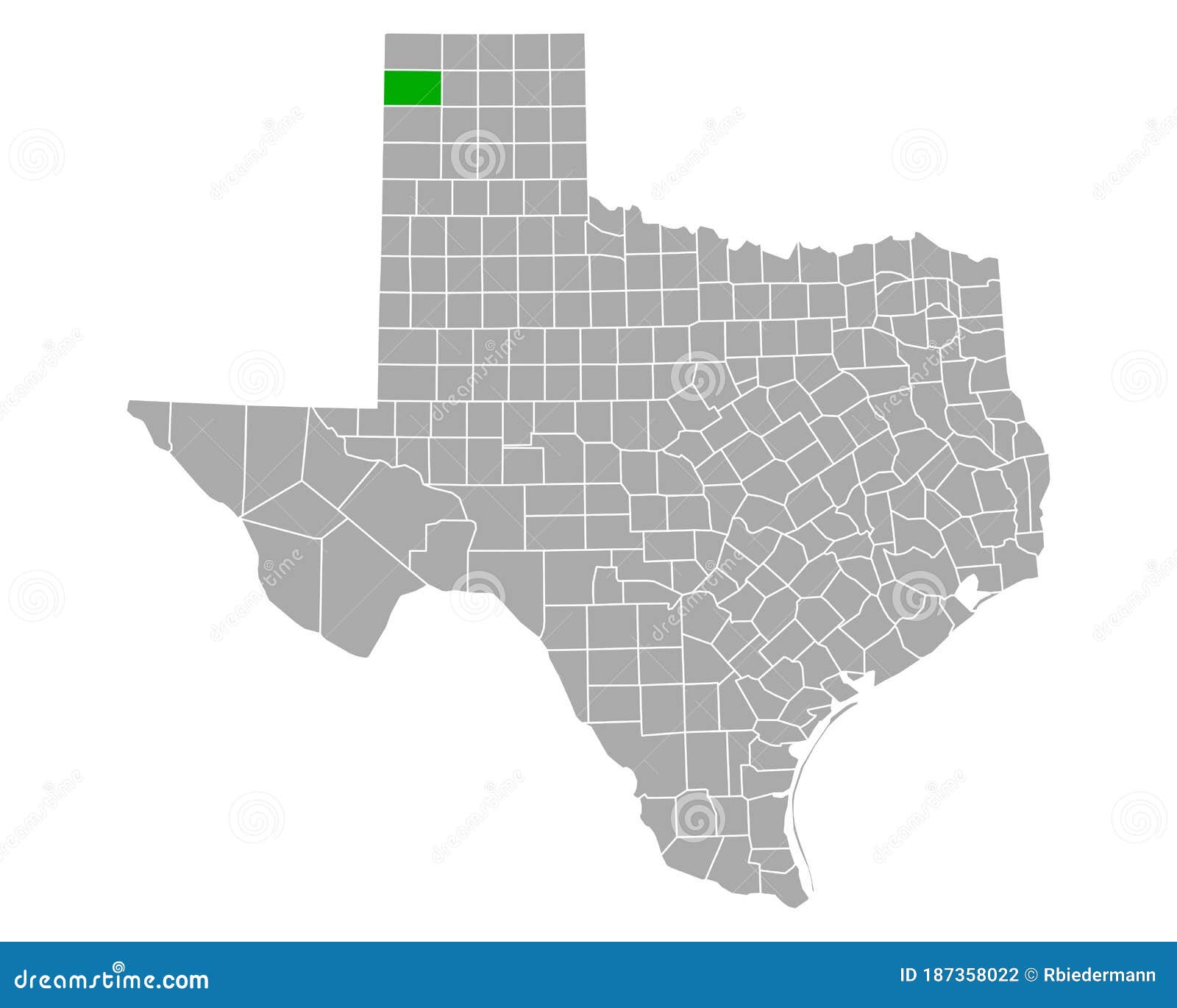Map of Hartley in Texas stock vector. Illustration of cartography ...