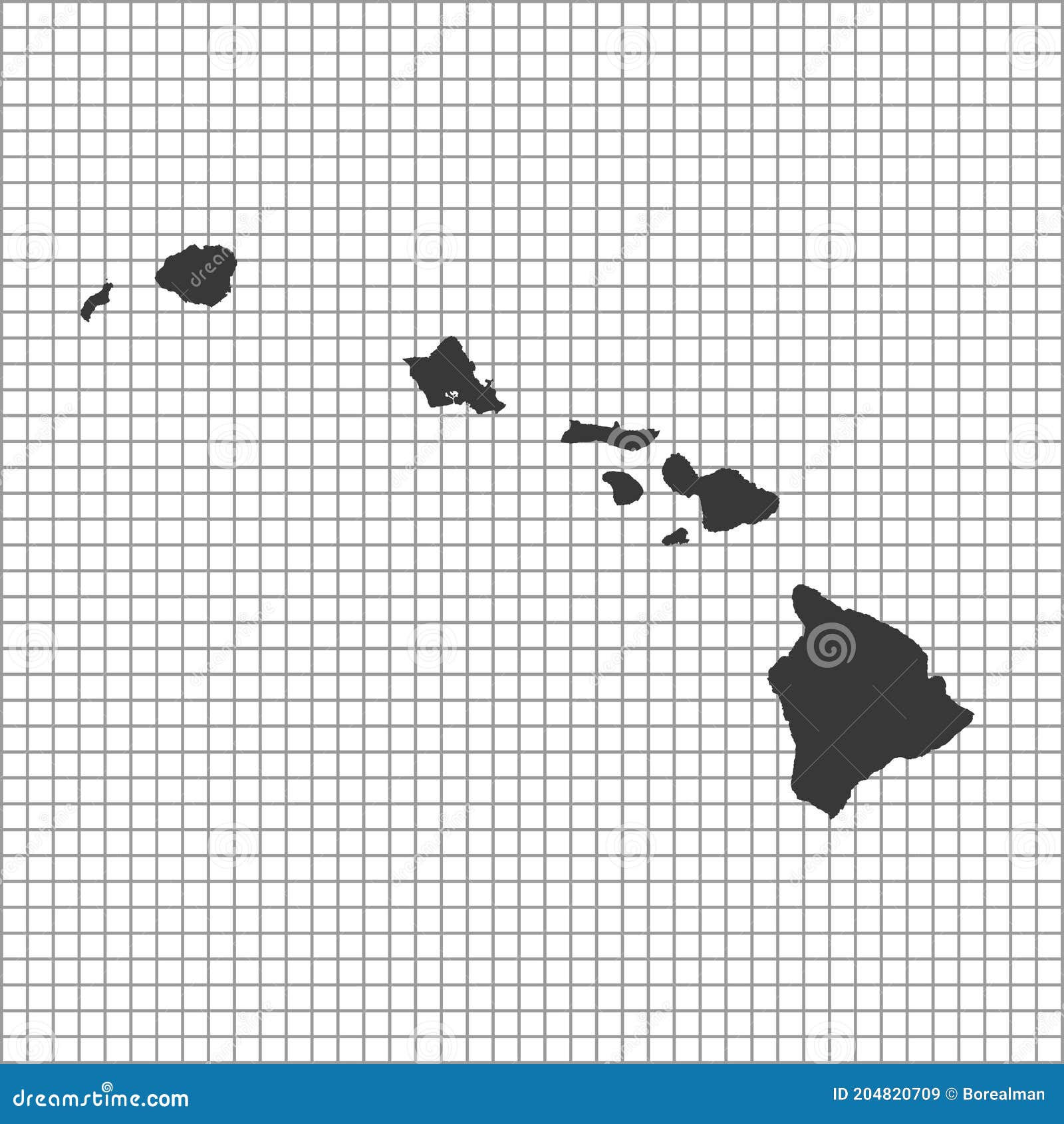 Map of the Hawaii stock vector. Illustration of design - 204820709