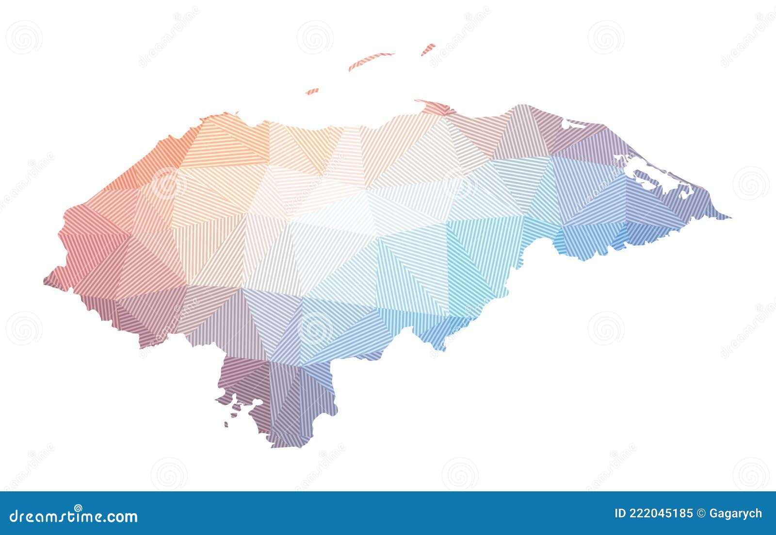 Map Of Honduras. Cartoon Vector | CartoonDealer.com #222045185