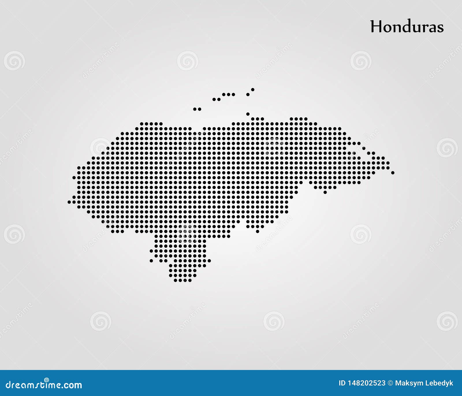 Honduras Vector Map, Flag, Borders, Mask , Capital, Area And Population ...