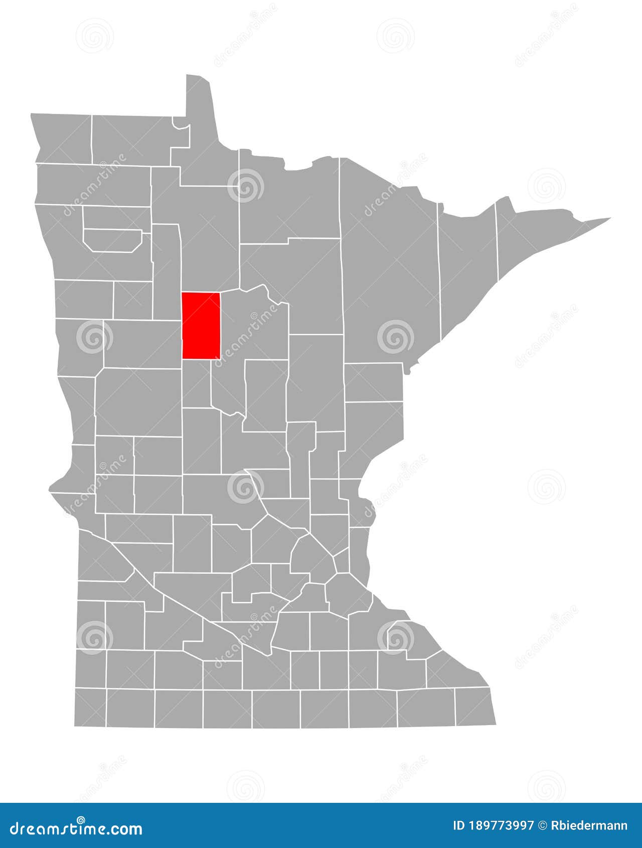 Map of Hubbard in Minnesota Stock Vector - Illustration of cartography ...