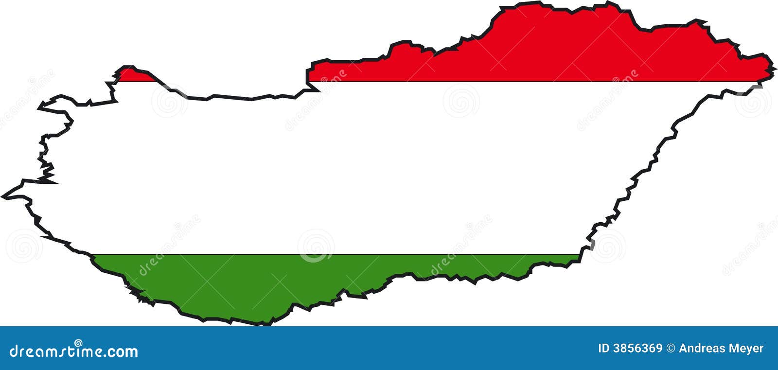 Map Hungary Cartoon Vector | CartoonDealer.com #3856369