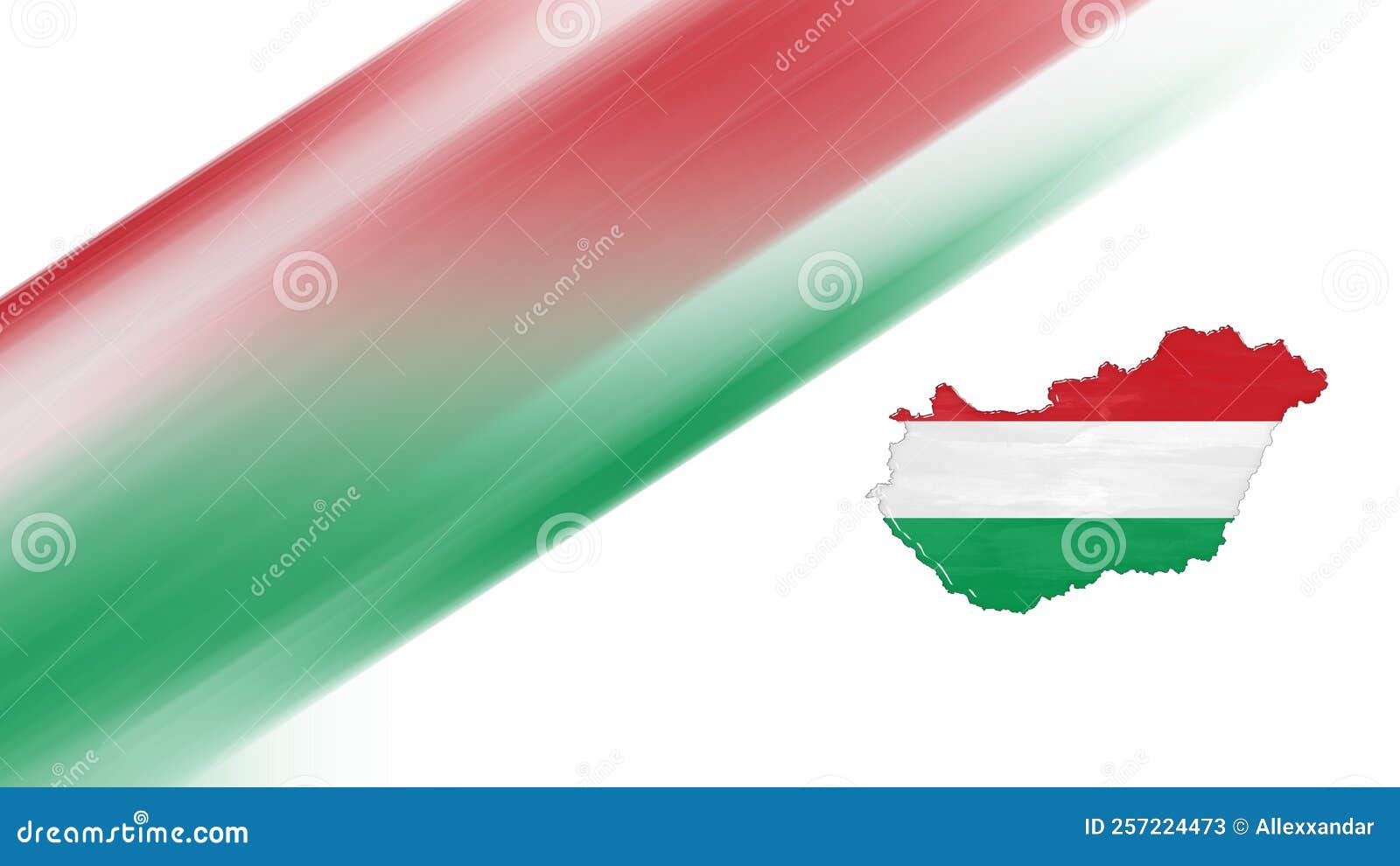 Map of Hungary, flag map stock illustration. Illustration of borders ...
