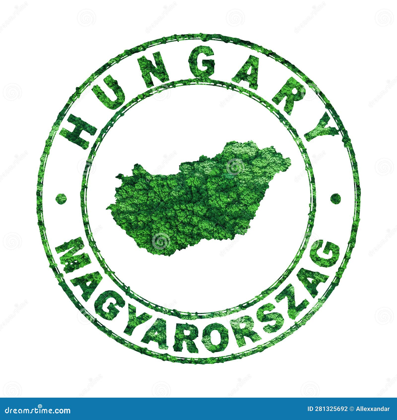Map of Hungary, Postal Stamp, Sustainable Development, CO2 Emission ...