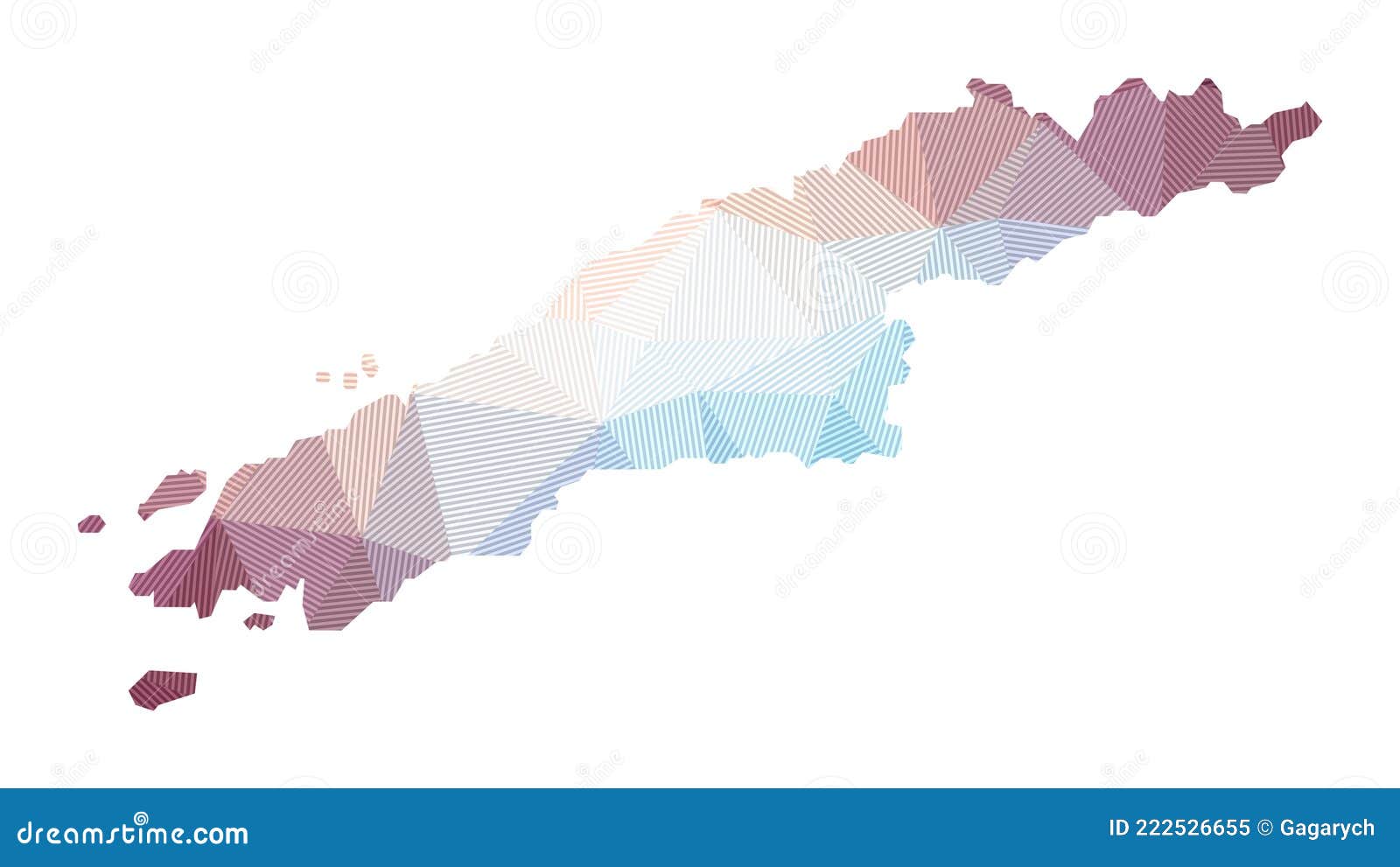 Map of Hydra. stock vector. Illustration of element - 222526655