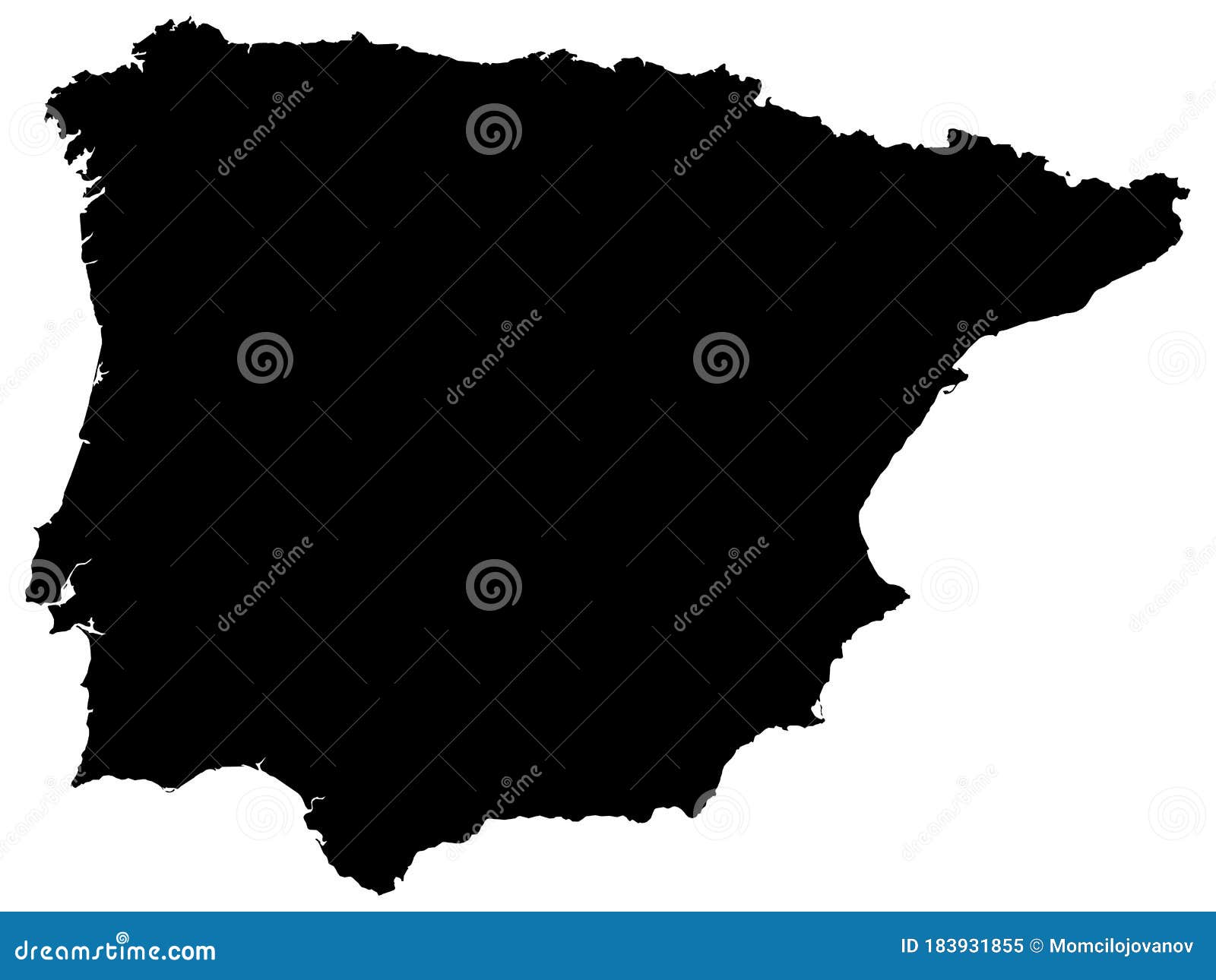 Blank Map Of Iberian Peninsula Stock Image | CartoonDealer.com #180980575 Blank Map Of Iberian Peninsula Stock Image | CartoonDealer.com #180980575