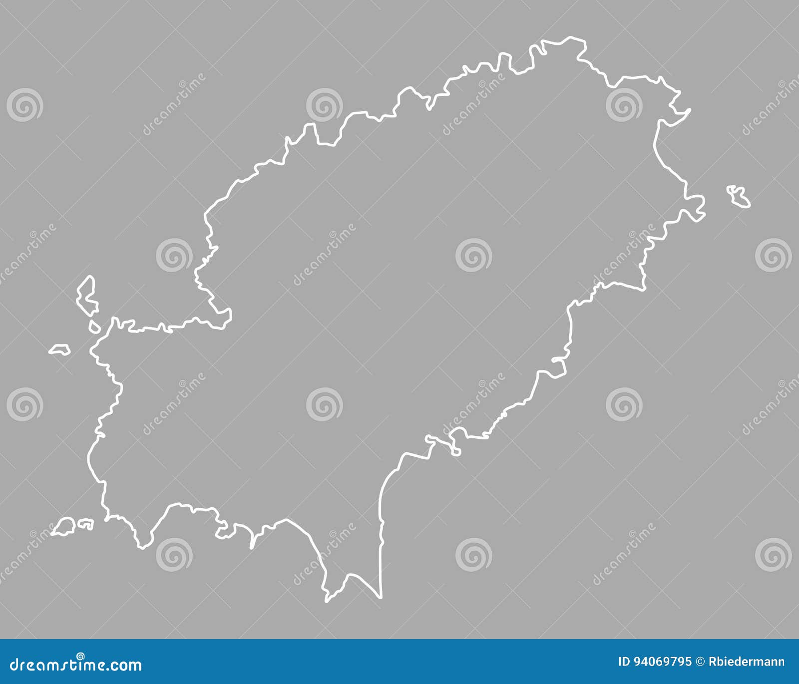 Map of Ibiza stock vector. Illustration of island, spain - 94069795